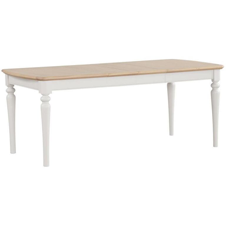 Cromwell Grey Painted 4-6 Seater Extending Dining Table - 136cm-196cm ...