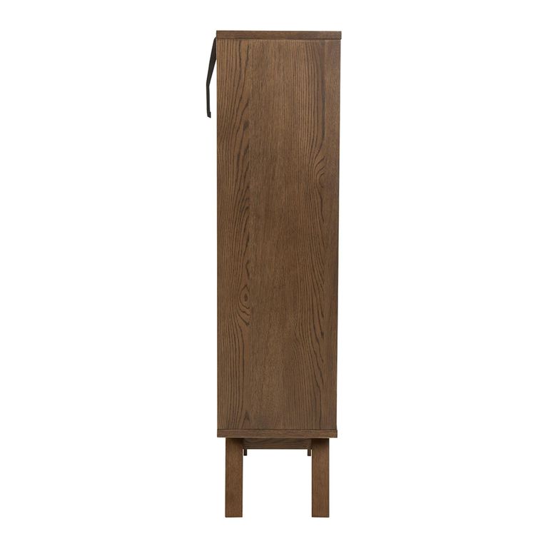 A Line Smoked Oak 1 Door 2 Drawer Display Cabinet | Choice Furniture ...