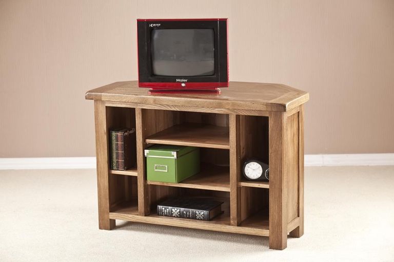 Originals Rustic Oak Corner TV Unit | Choice Furniture Superstore UK
