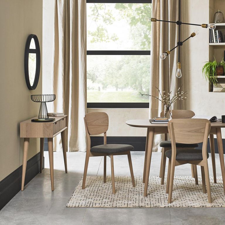 Bentley Designs Dansk Scandi Oak 2 Drawer Console Table | CFS UK