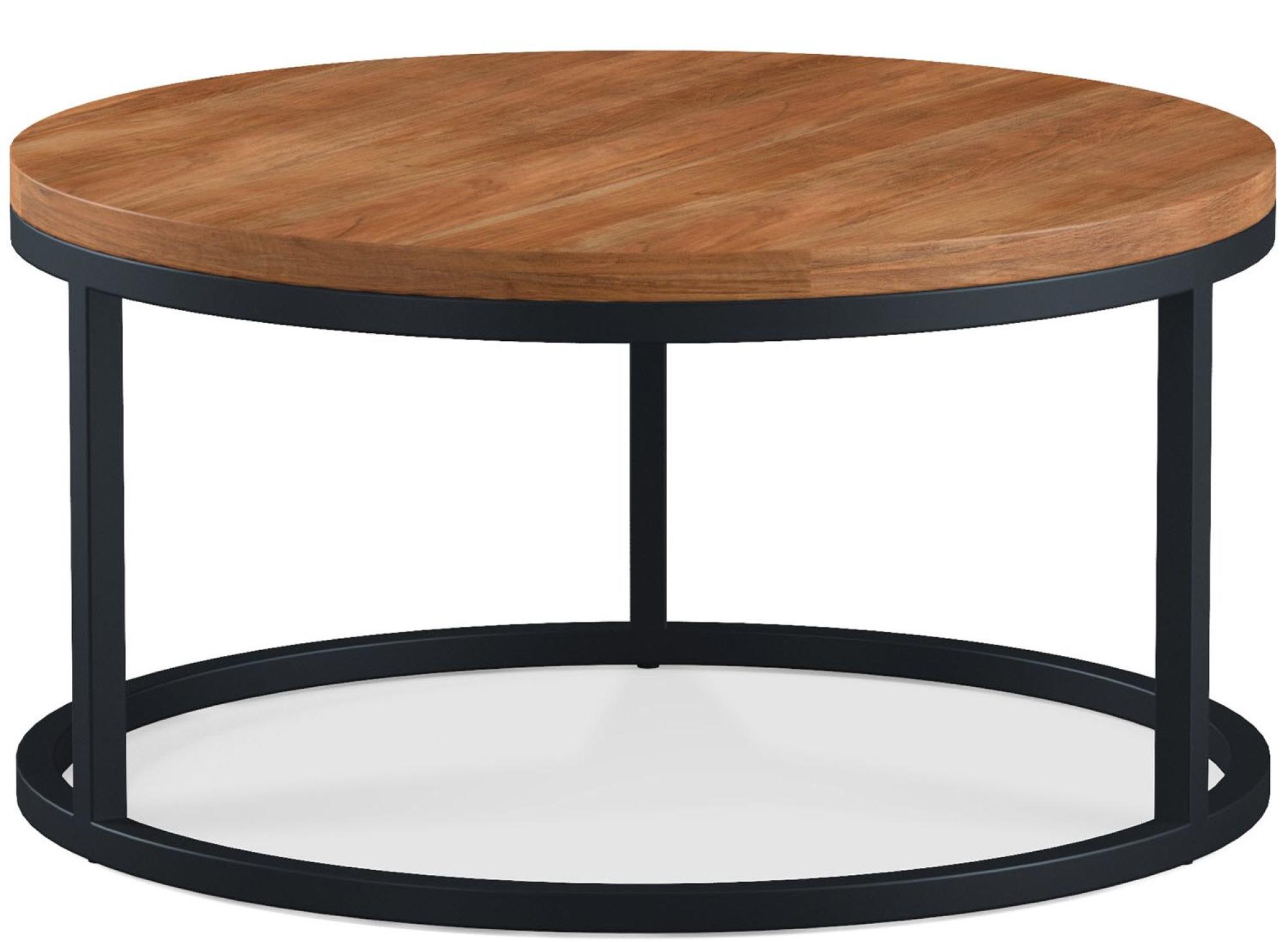 Buy Elias Acacia 80cm Round Coffee Table The Furn Shop