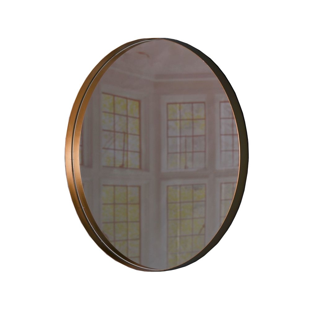 Gold Round Wall Mirror - 80cm x 80cm - CFS UK