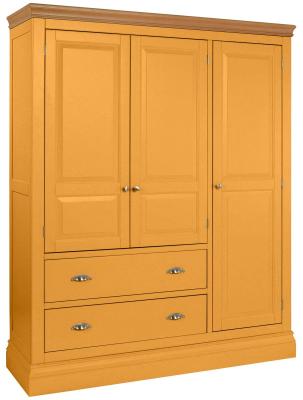 Versailles Orange Mustard Painted 2 Door Sliding Wardrobe - CFS UK