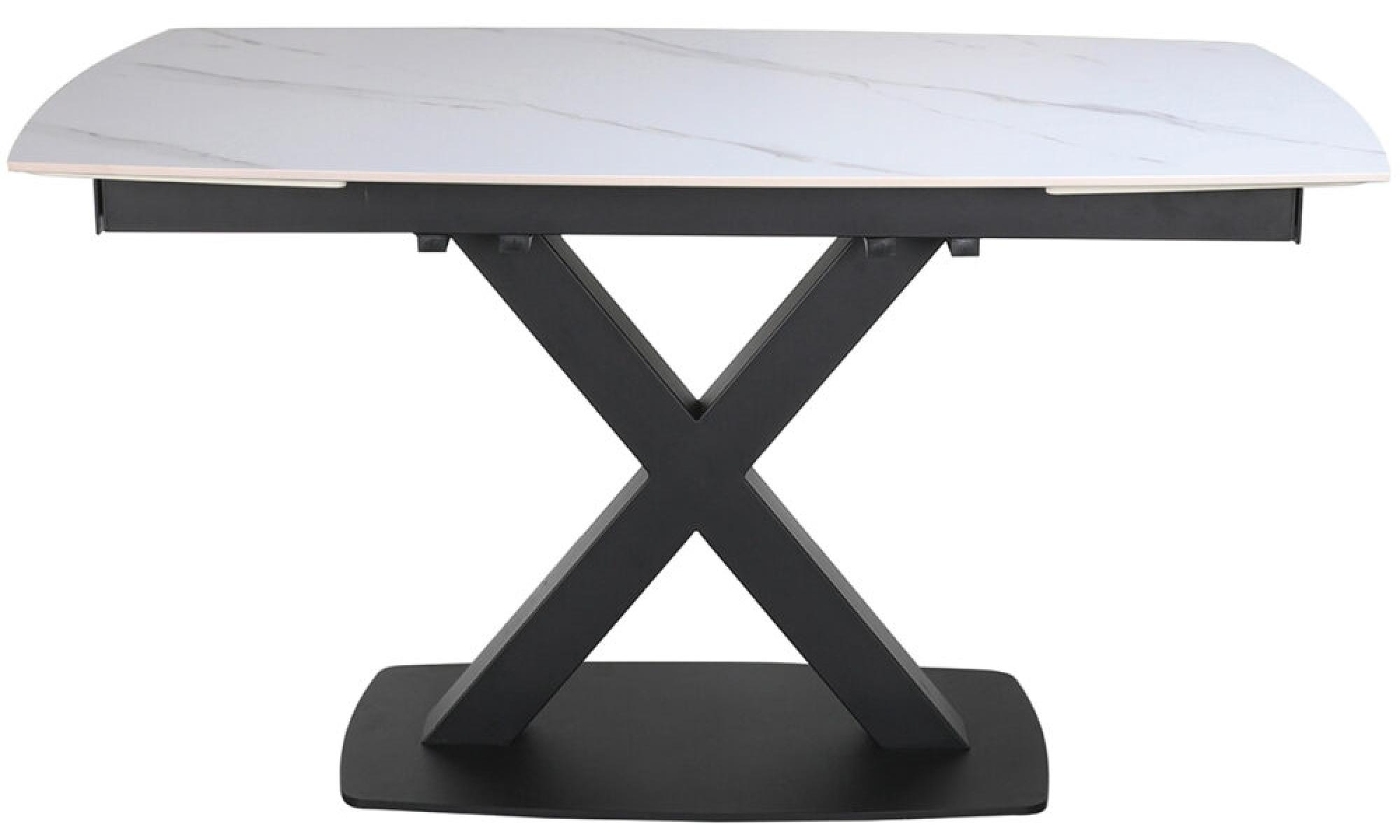 Vernal White Sintered Stone 4-8 Seater Extending Dining Table | CFS UK