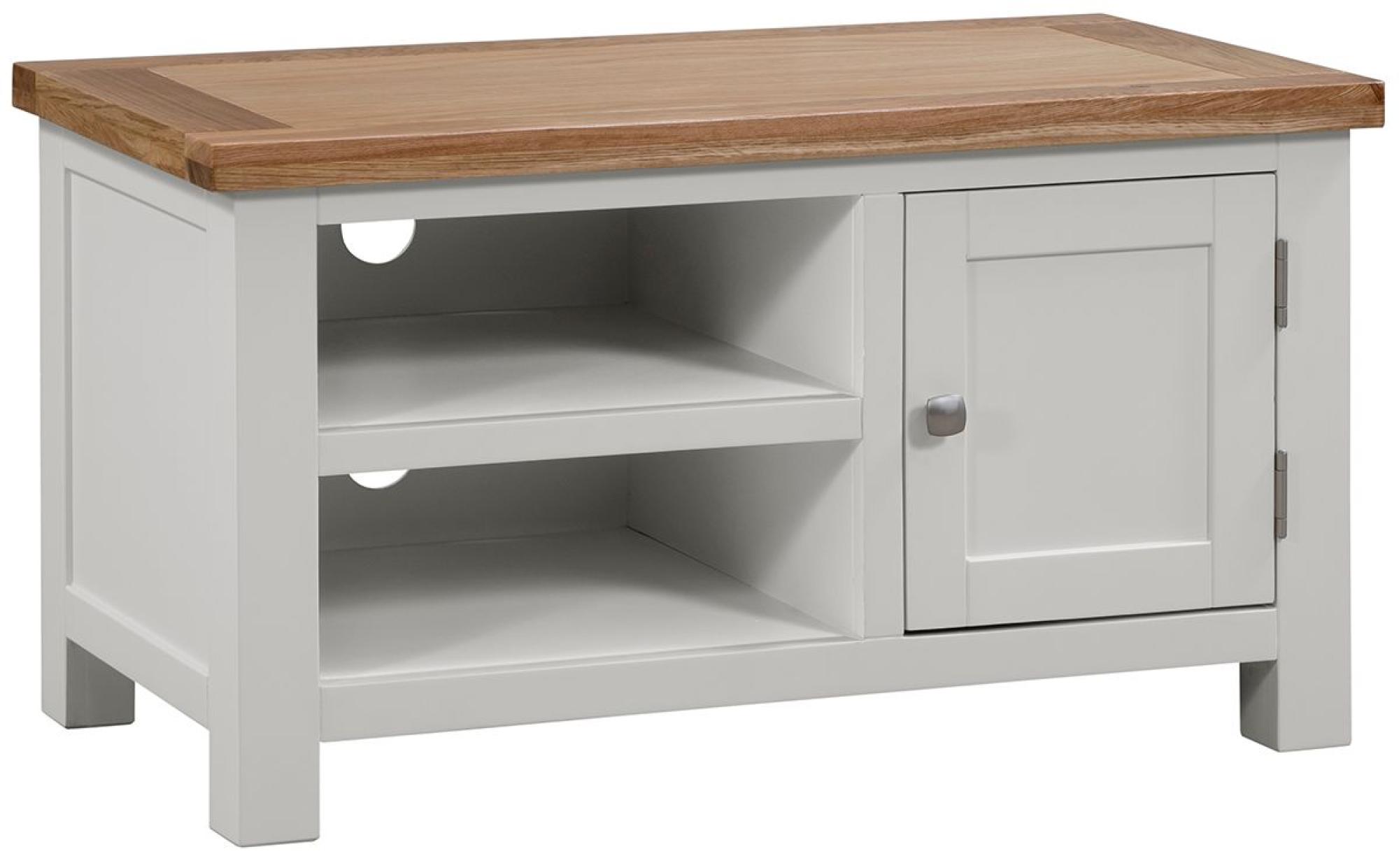 Lundy Grey Painted 90cm TV Unit | Choice Furniture Superstore UK