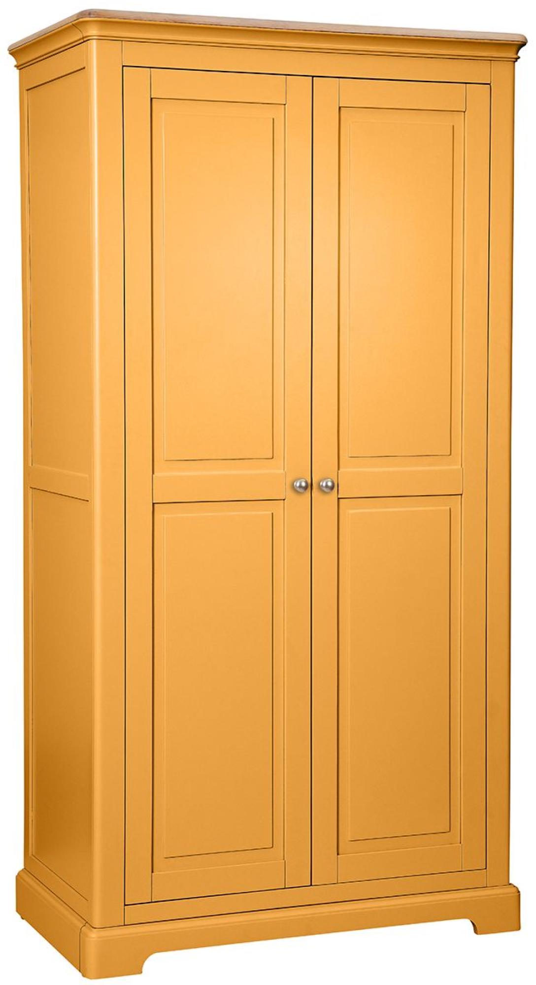 Cromwell Orange Mustard Painted 2 Door Wardrobe - CFS UK