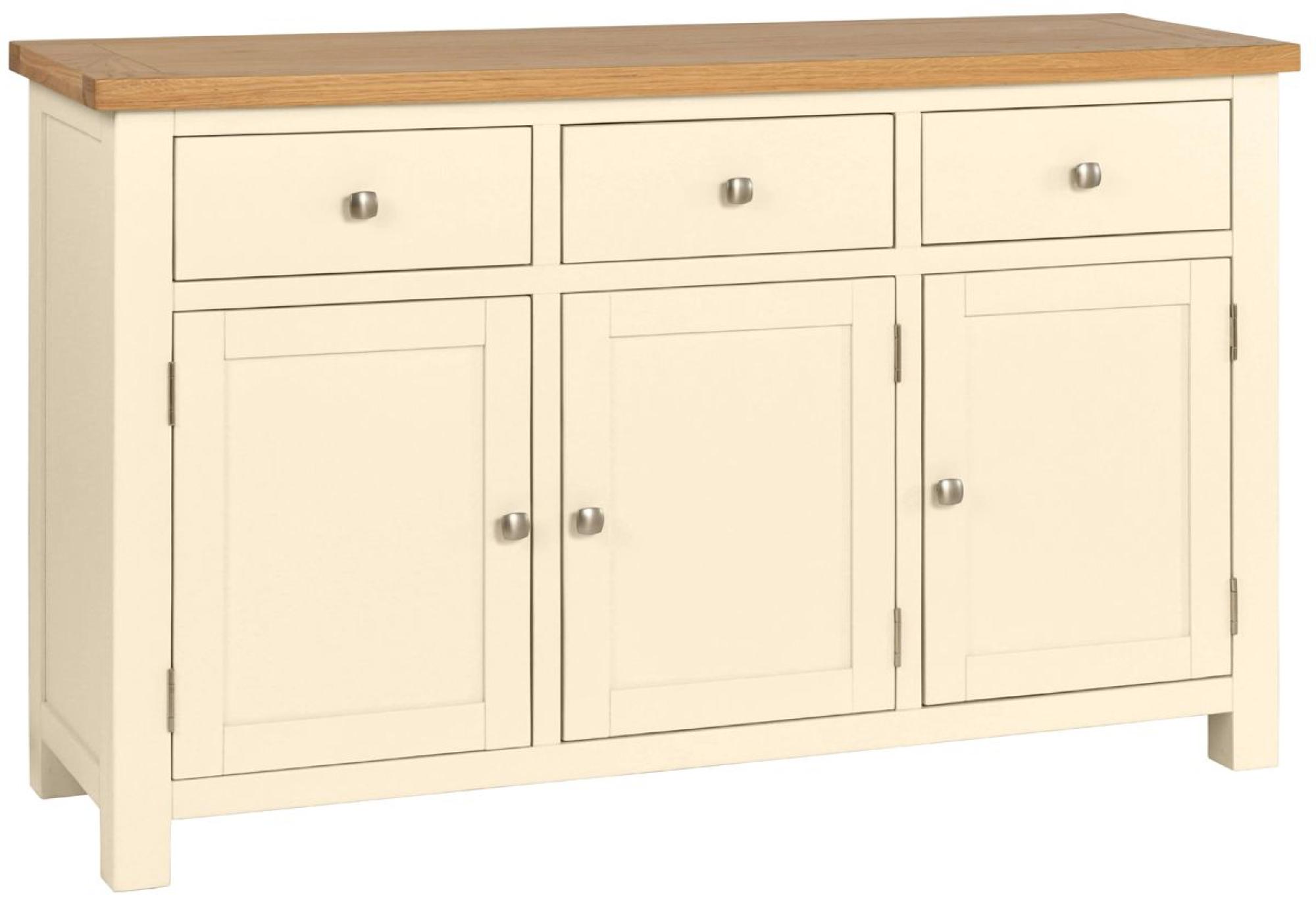 Lundy Ivory Painted Medium 3 Door Sideboard | Choice Furniture ...