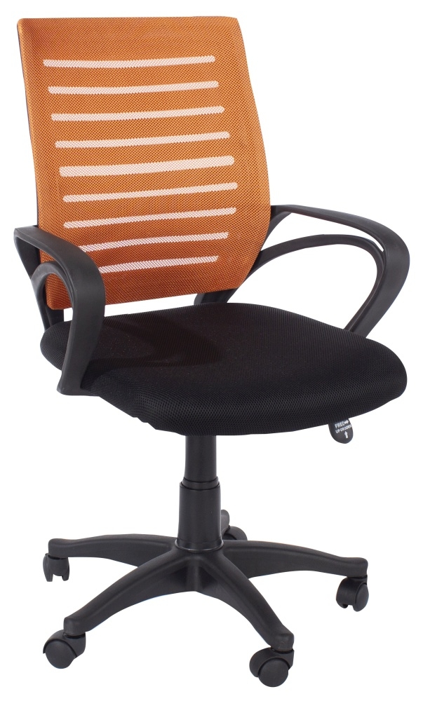 Loft Orange Mesh and Black Study Chair - CFS UK