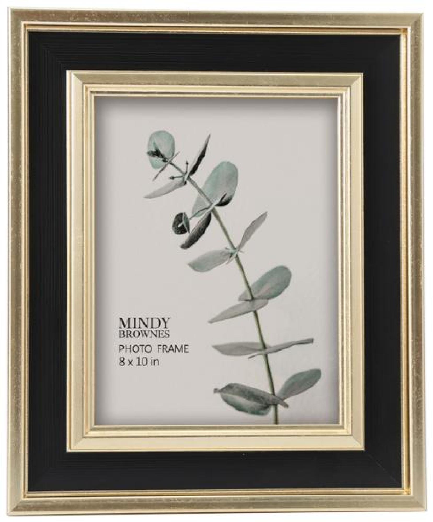 Mindy Brownes Dara Gold and Black 8 x 10 Picture Frame (Set of 4) - CFS UK