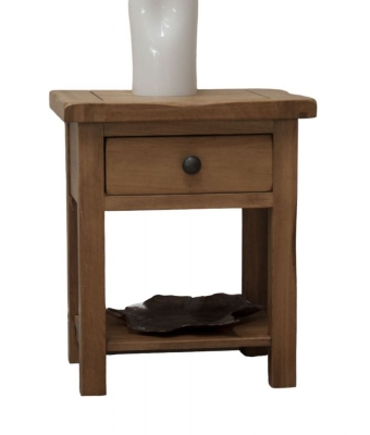Homestyle GB Rustic Oak Lamp Table - CFS UK