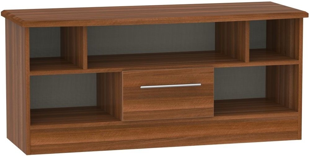 Buy Sherwood Walnut Effect 110cm TV Unit The Furnshop