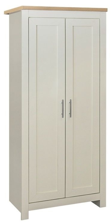 Highgate Cream and Oak Effect Wardrobe - 2 Doors - CFS UK