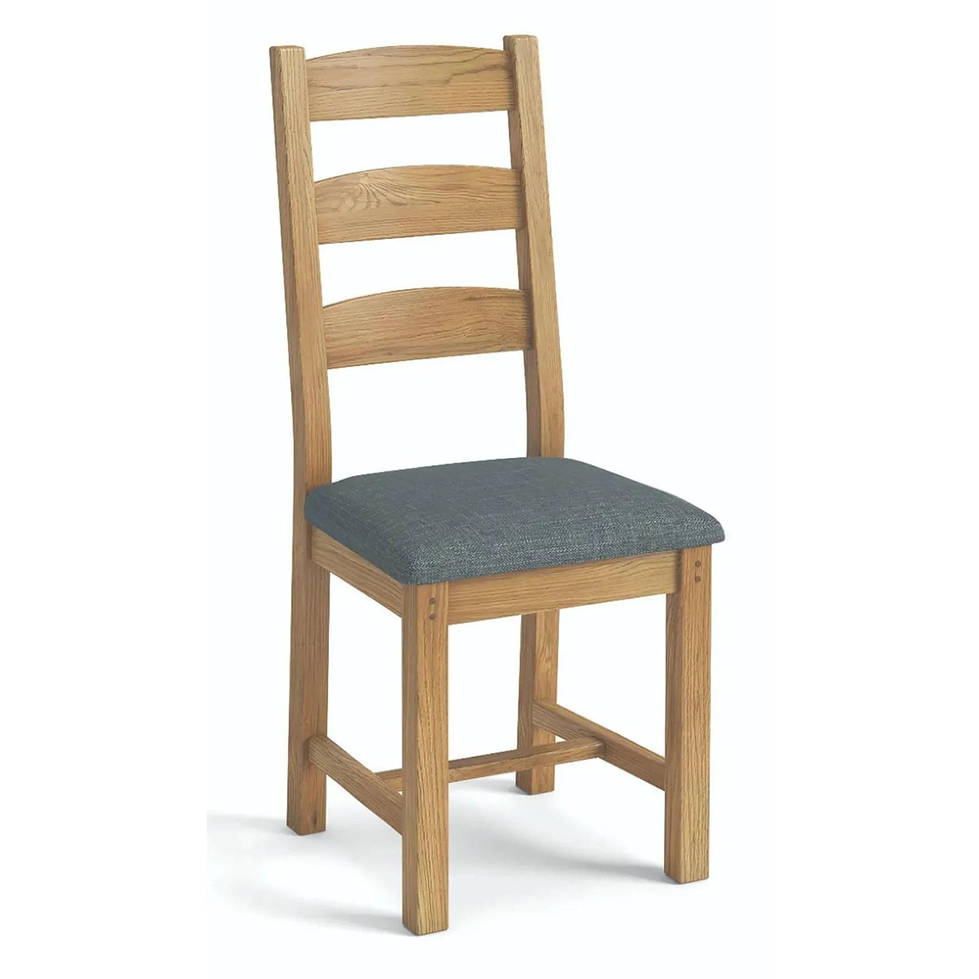 2 x Burford Oak Ladder Back Dining Chair | Choice Furniture Superstore UK