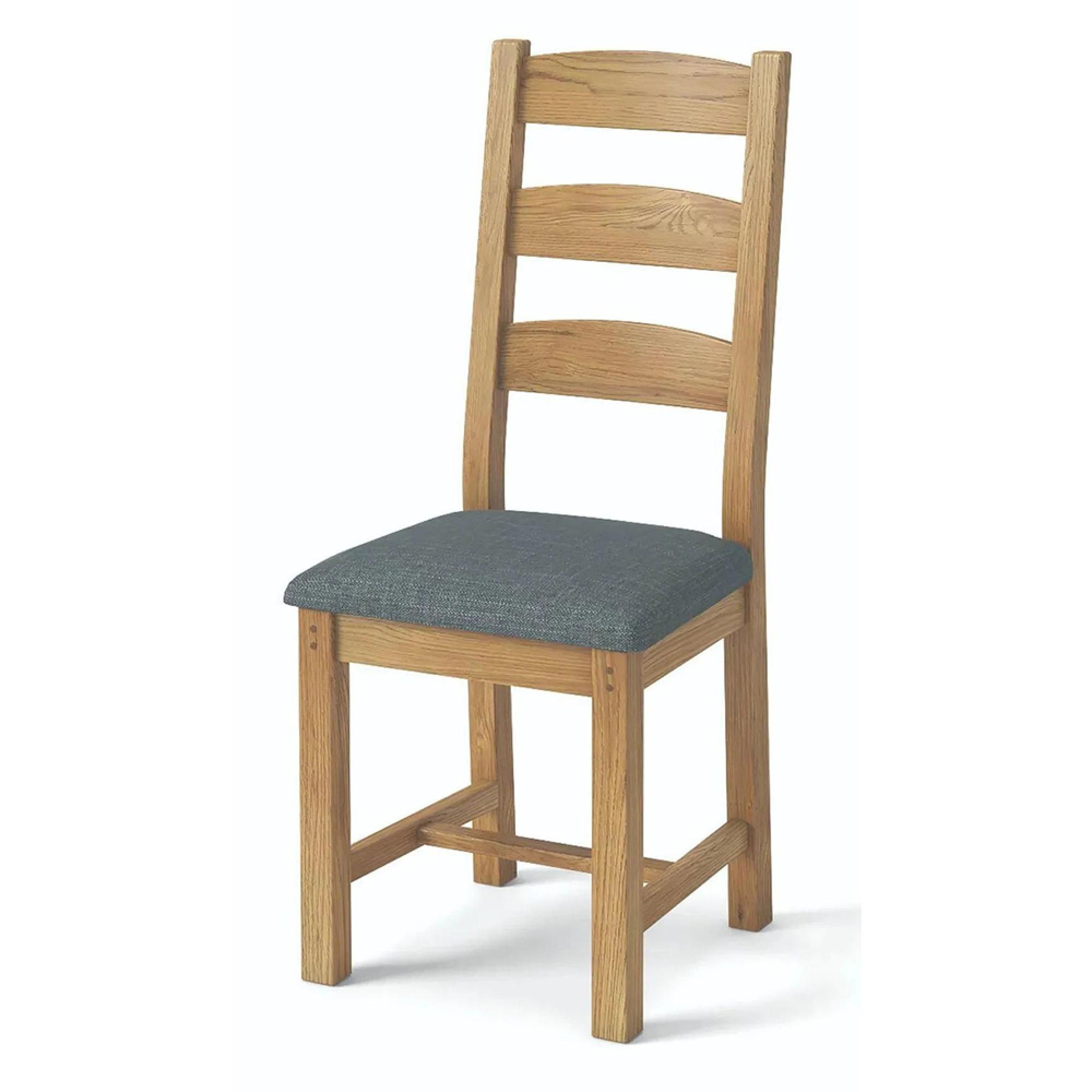 2 x Burford Oak Ladder Back Dining Chair | Choice Furniture Superstore UK