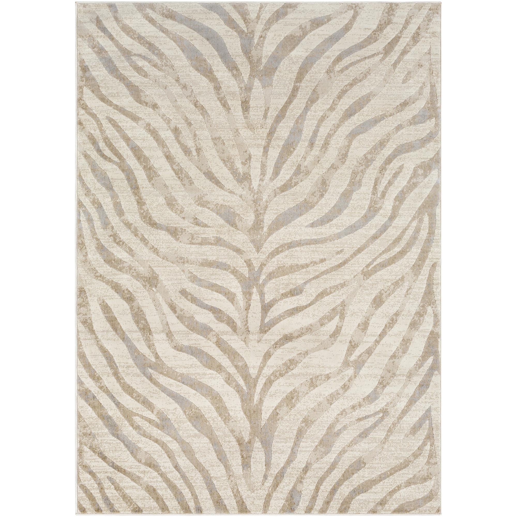 Livabliss City Boho Zebra Light Grey Area Rug - Sizes Available | CFS UK