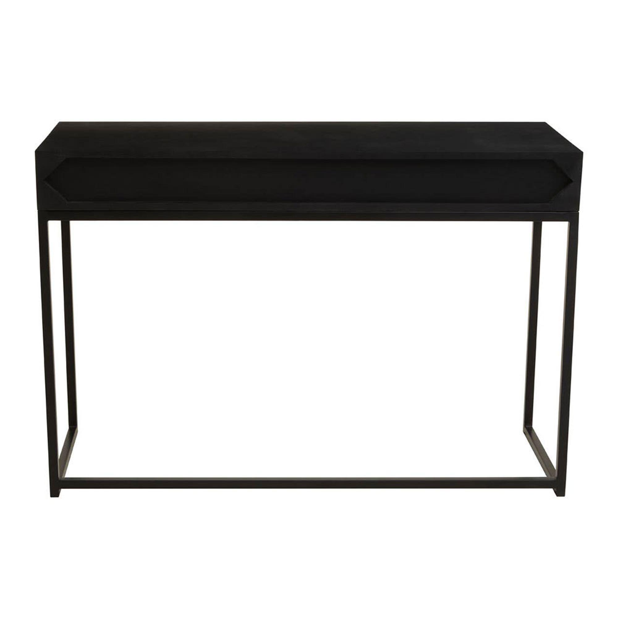 Fusion Black and White Bone Inlay 2 Drawer Console Table | CFS UK