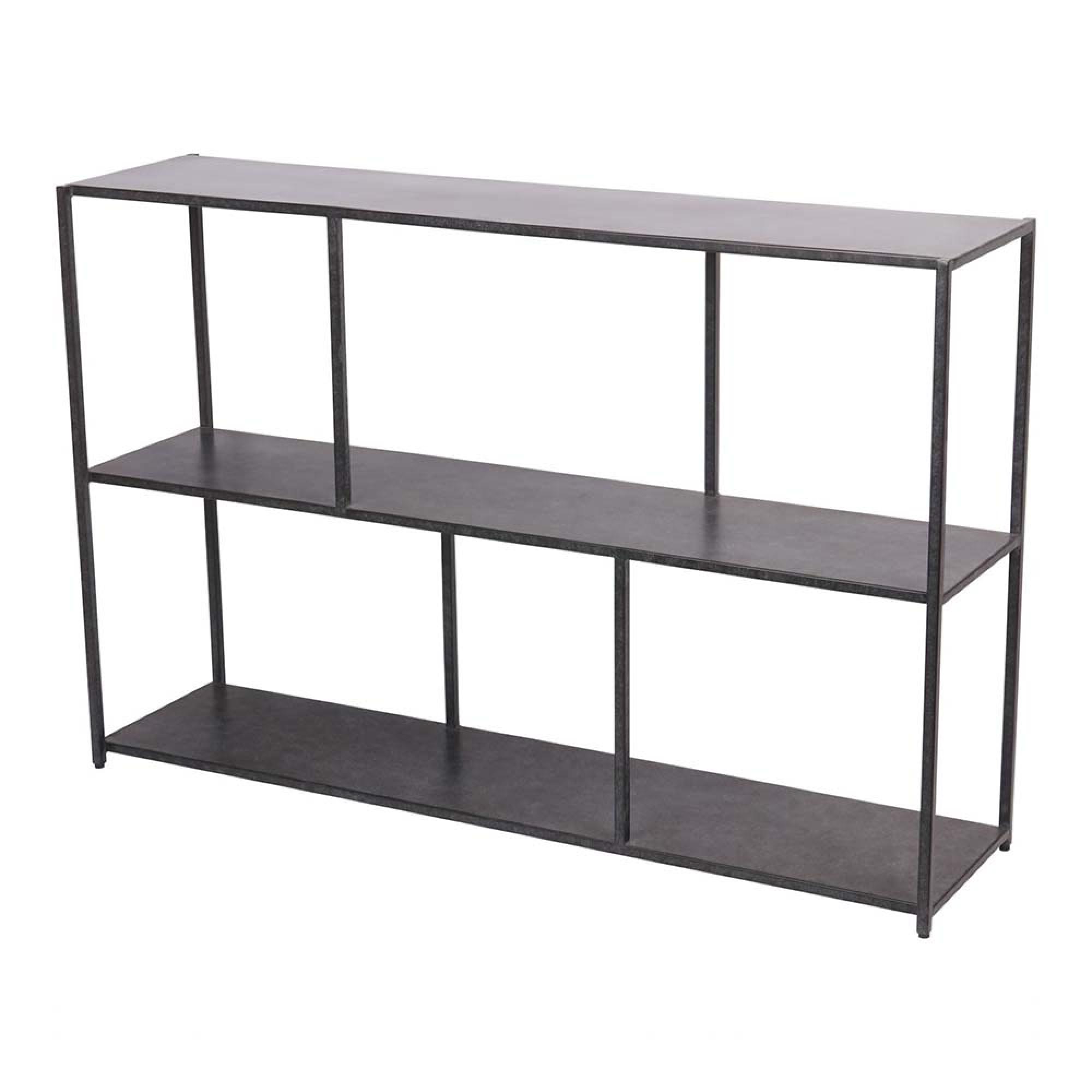 Libra Brooks Mottled Black Console Table | Choice Furniture Superstore UK