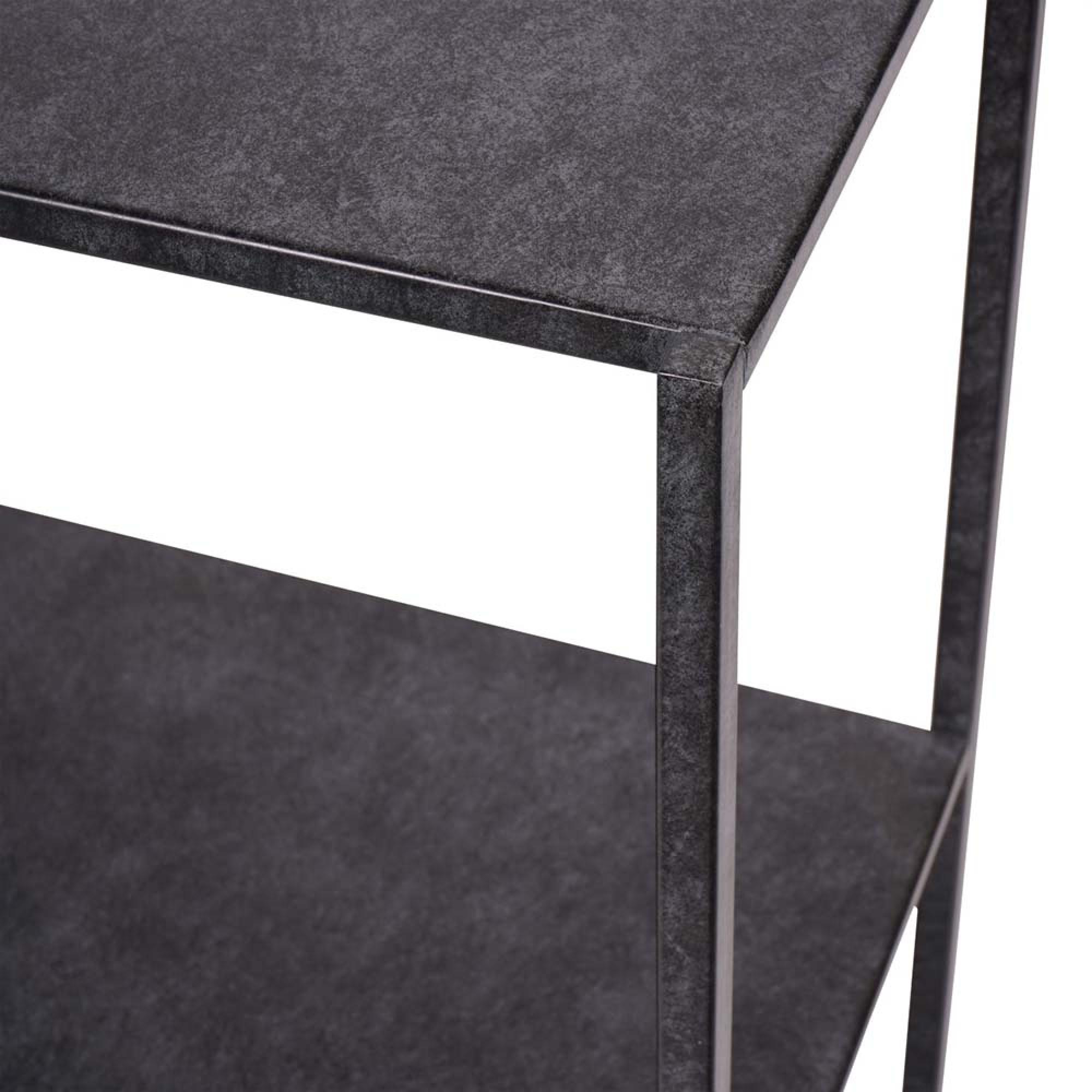 Libra Brooks Mottled Black Console Table | Choice Furniture Superstore UK
