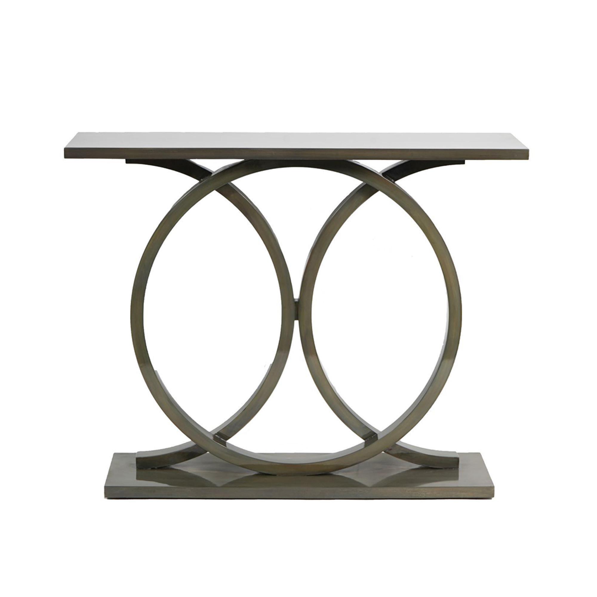 Libra Marston Geometric Mango Wood Large Console Table | CFS UK