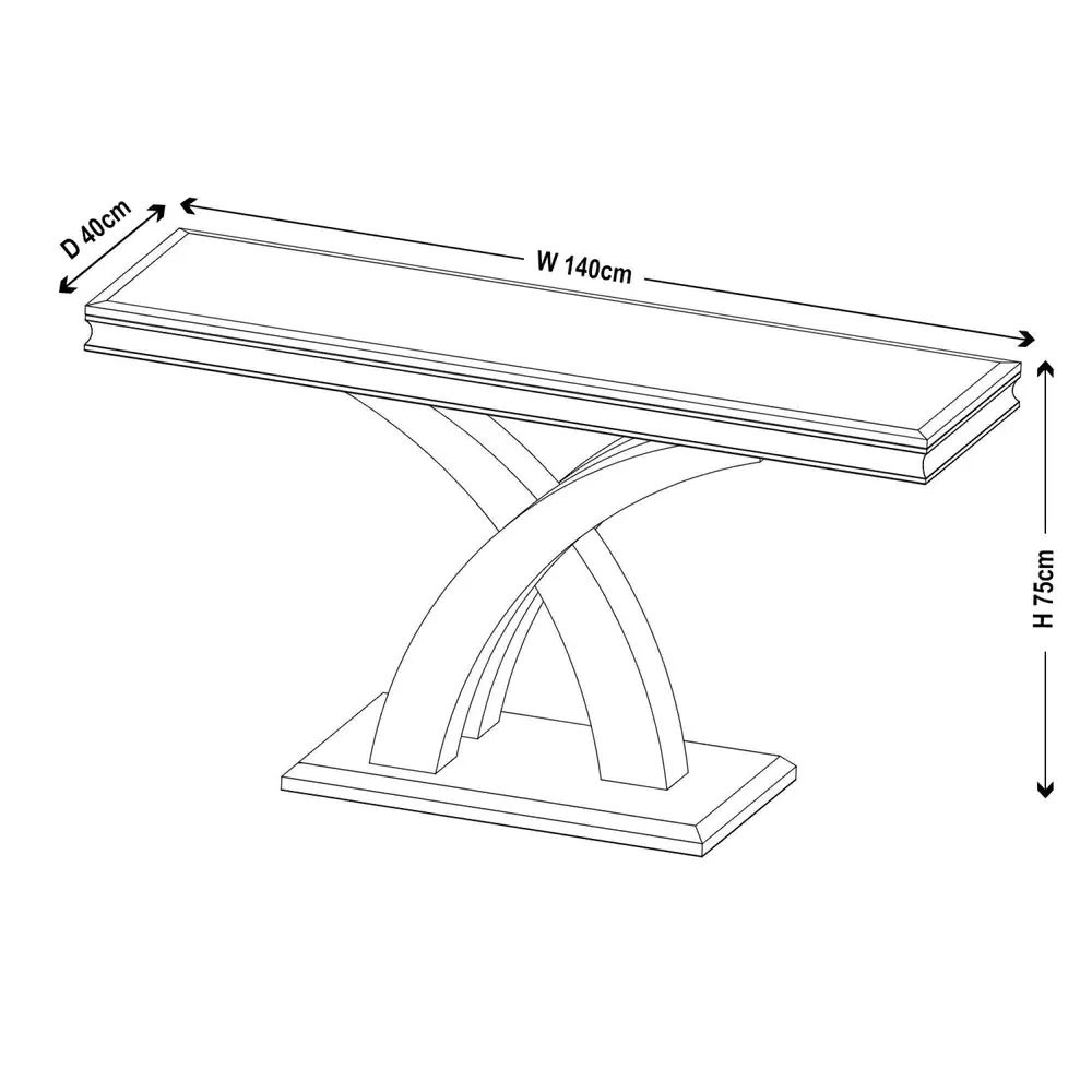 Lisbon Grey Marble and Chrome Console Table | Choice Furniture Superstore UK
