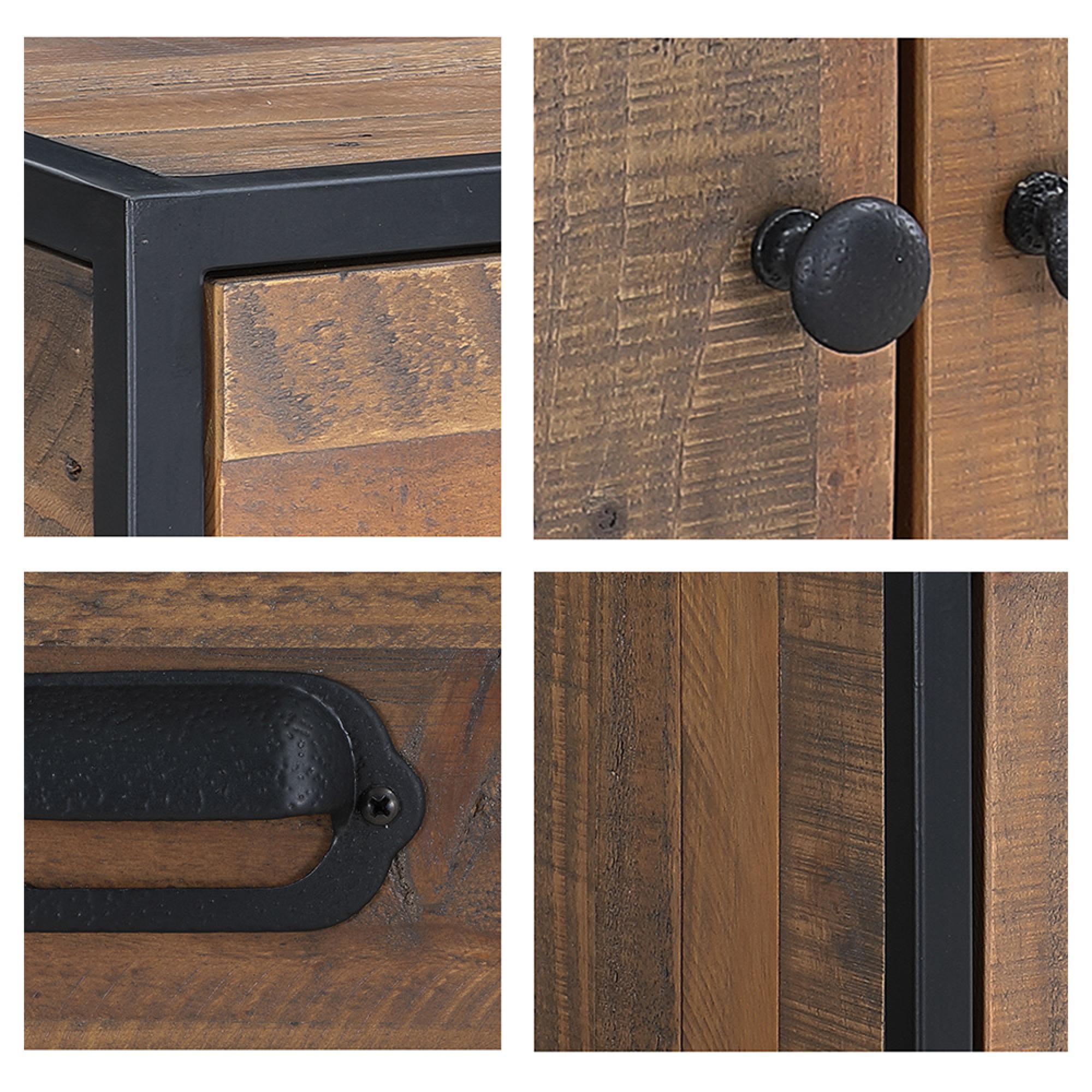 Olmsted Reclaimed Wood Open Console Table | Choice Furniture Superstore UK