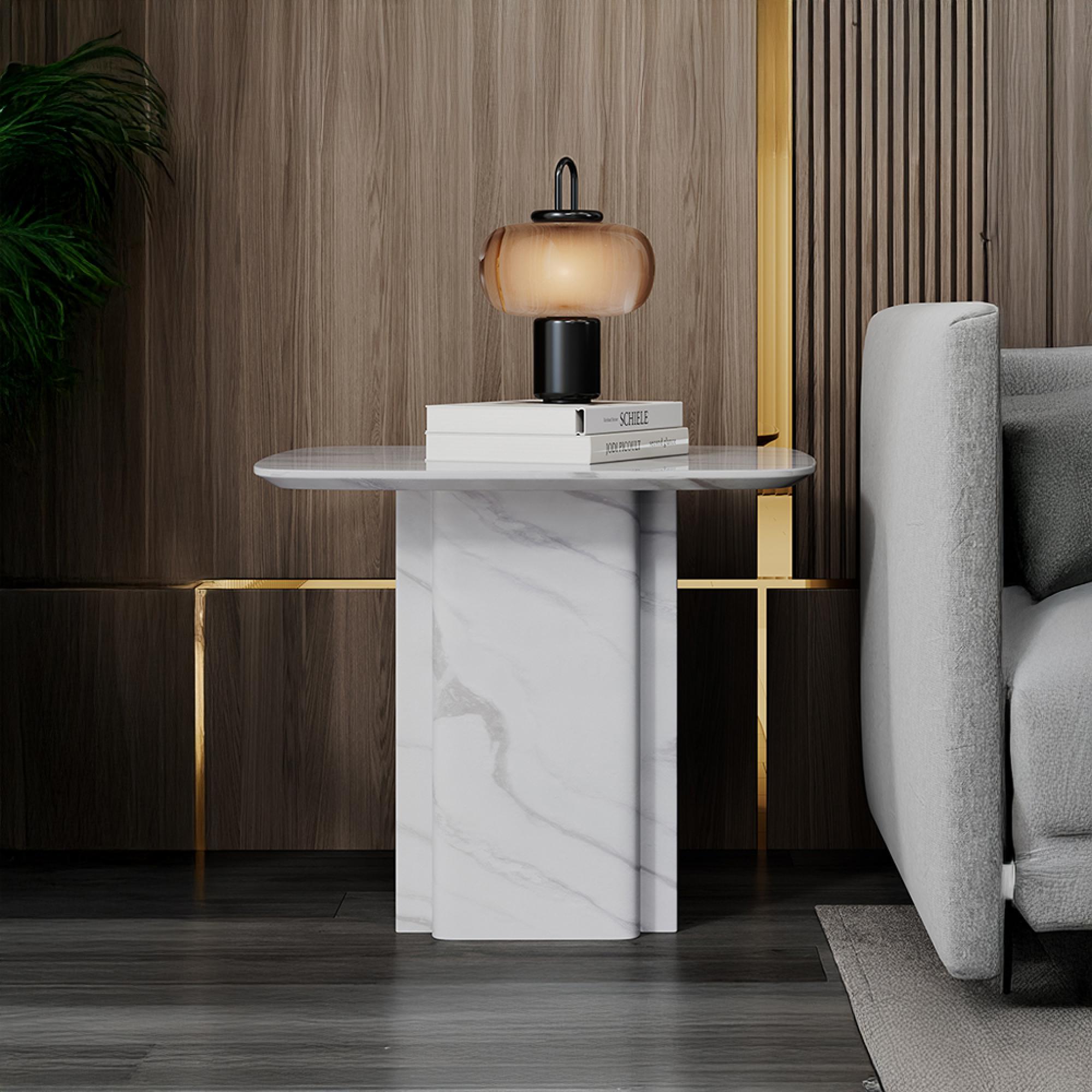 Antonio White Marble Console Table | Choice Furniture Superstore UK