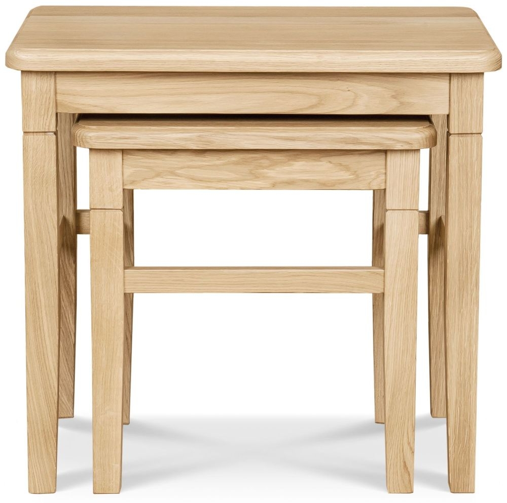 Buy Moreno Oak Nest of Tables, Clemence Richard Moreno Oak Table | CFS UK
