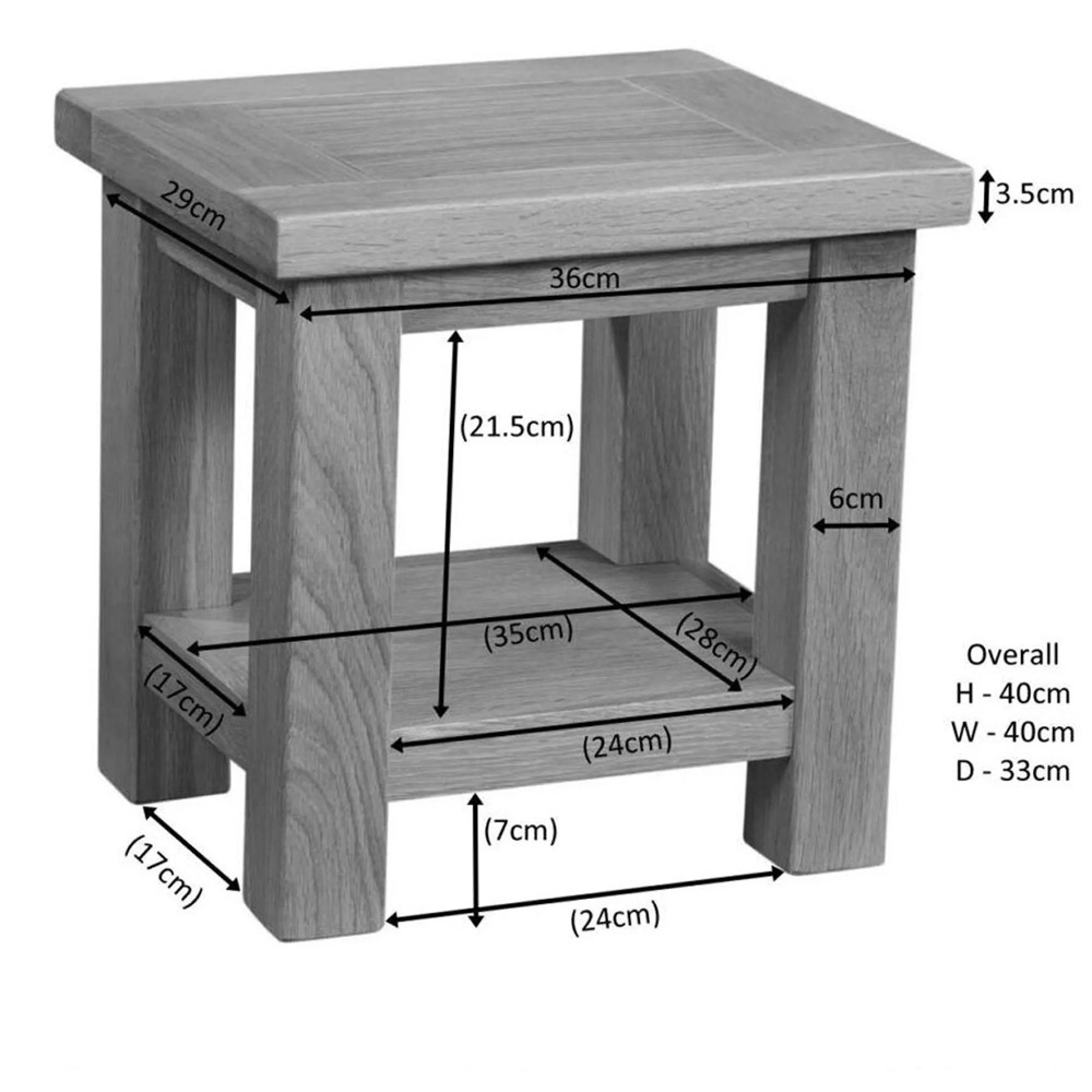Original Rustic Oak Lamp Table | Choice Furniture Superstore UK