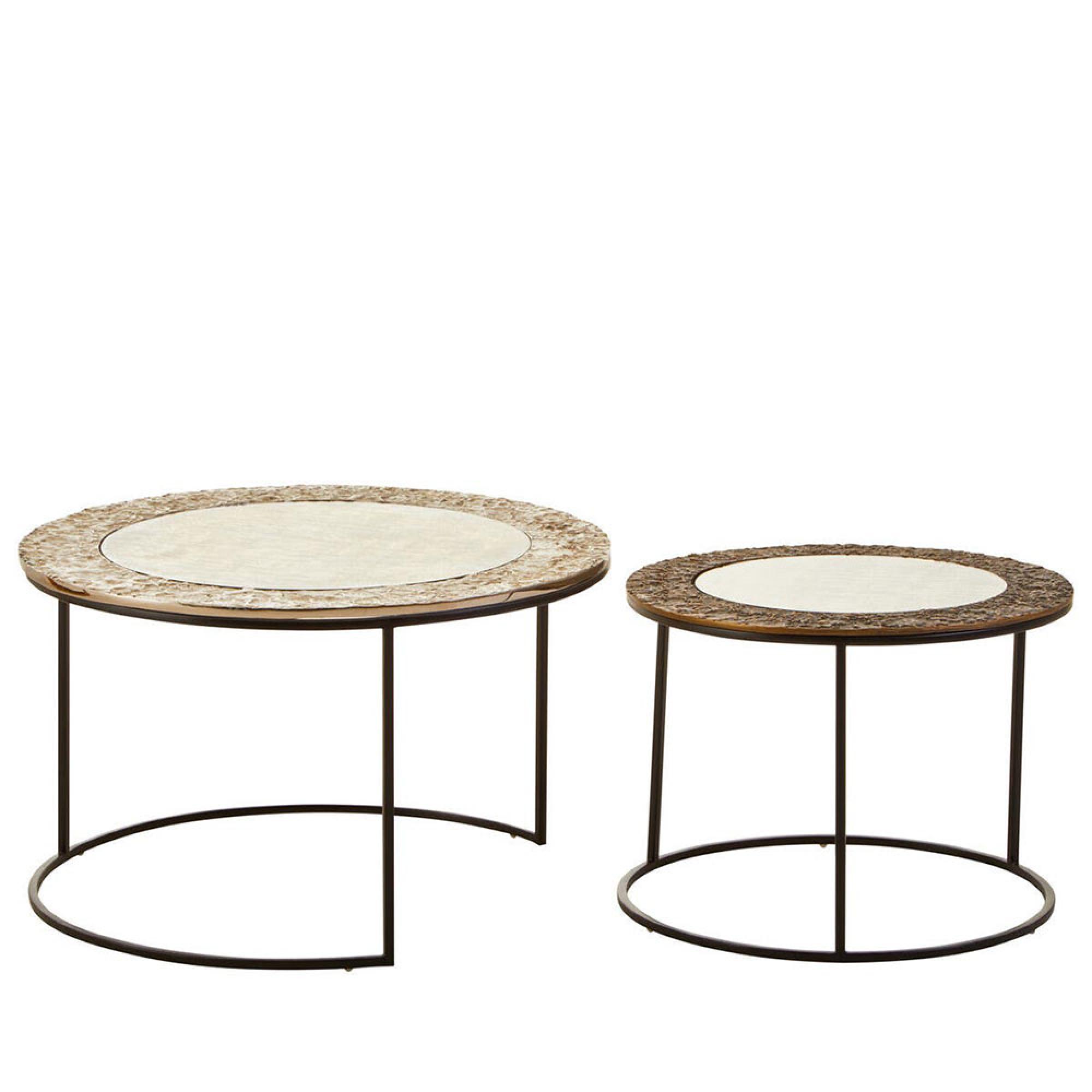 Akola Round Nest of 2 Tables | Choice Furniture Superstore UK