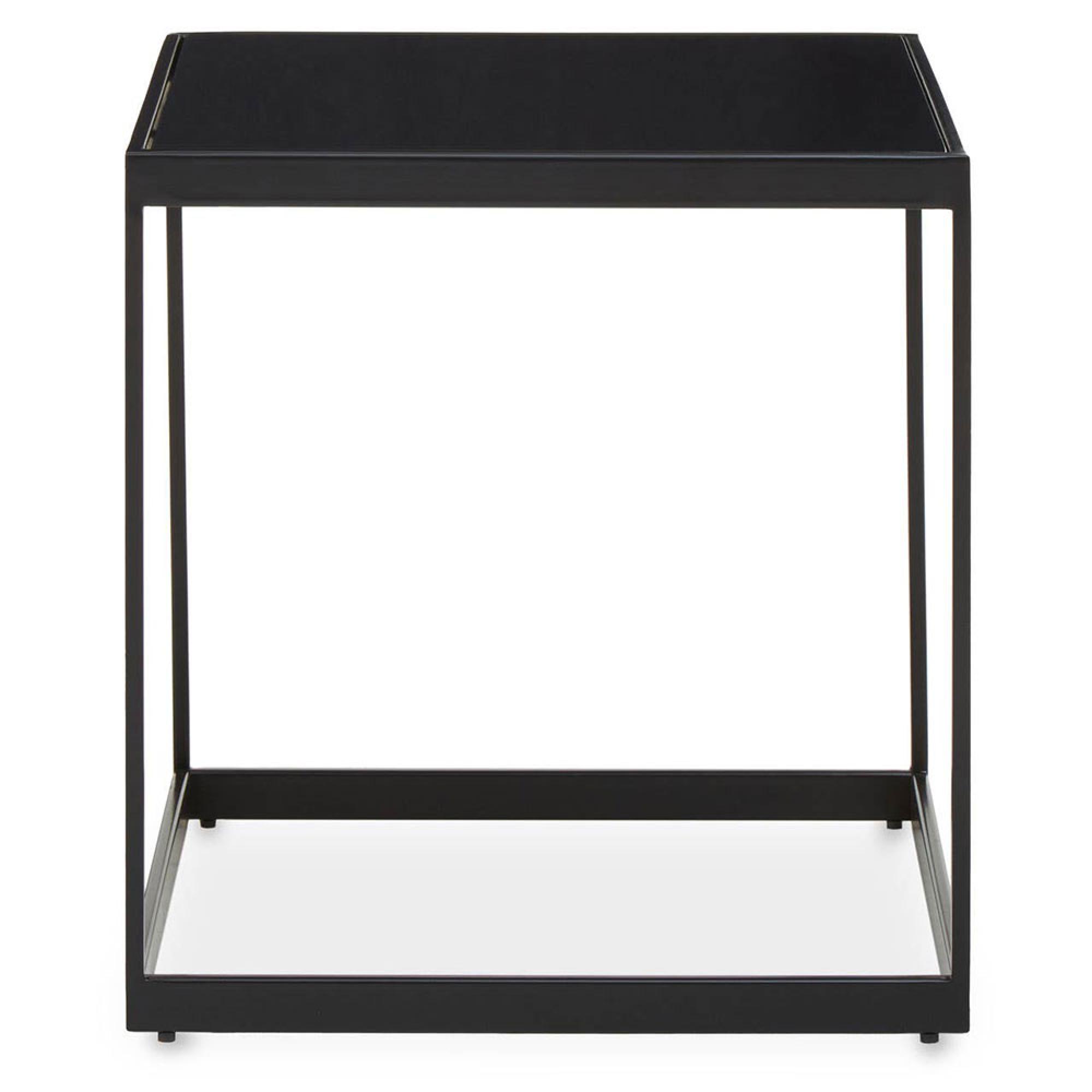 Genoa Black Square Side Table | Choice Furniture Superstore UK