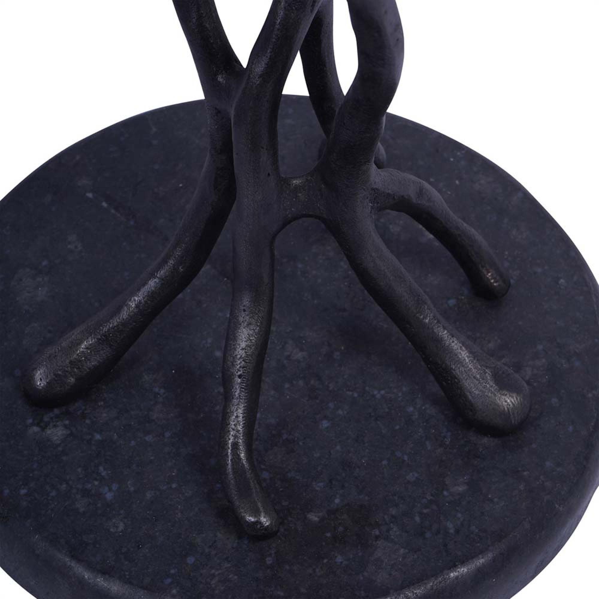 Libra Lily Pad Antique Brass Leaf Side Table | Choice Furniture ...