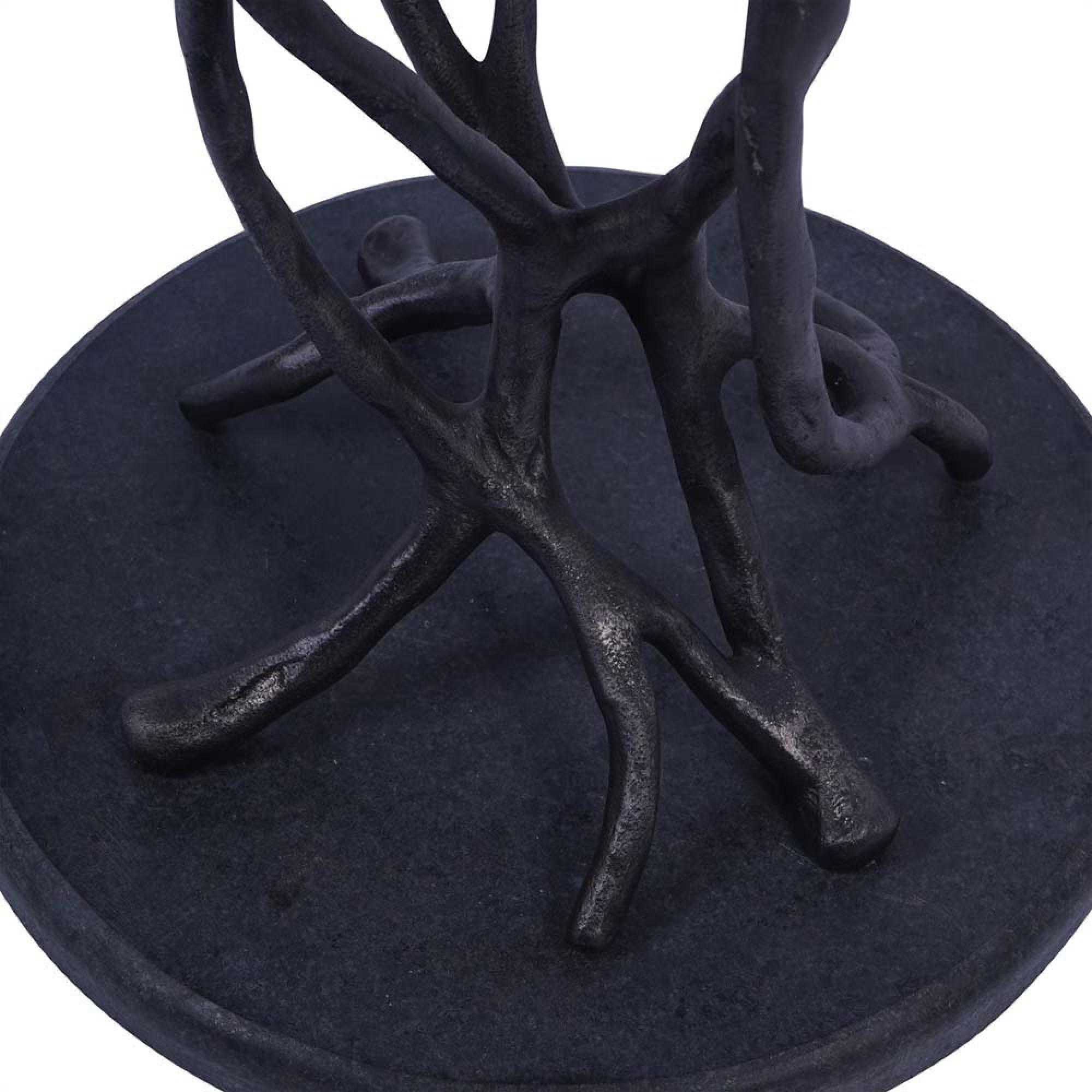 Libra Lily Pad Antique Brass Leaf Trio Side Table | Choice Furniture ...