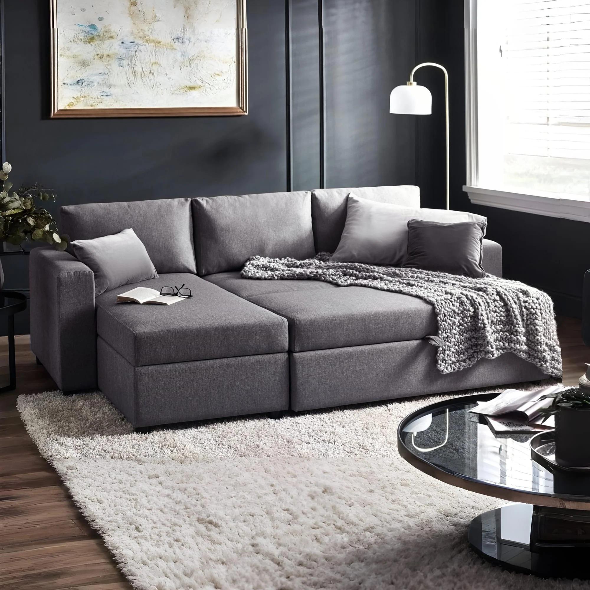 Angel Light Grey Fabric Sofabed | Choice Furniture Superstore UK