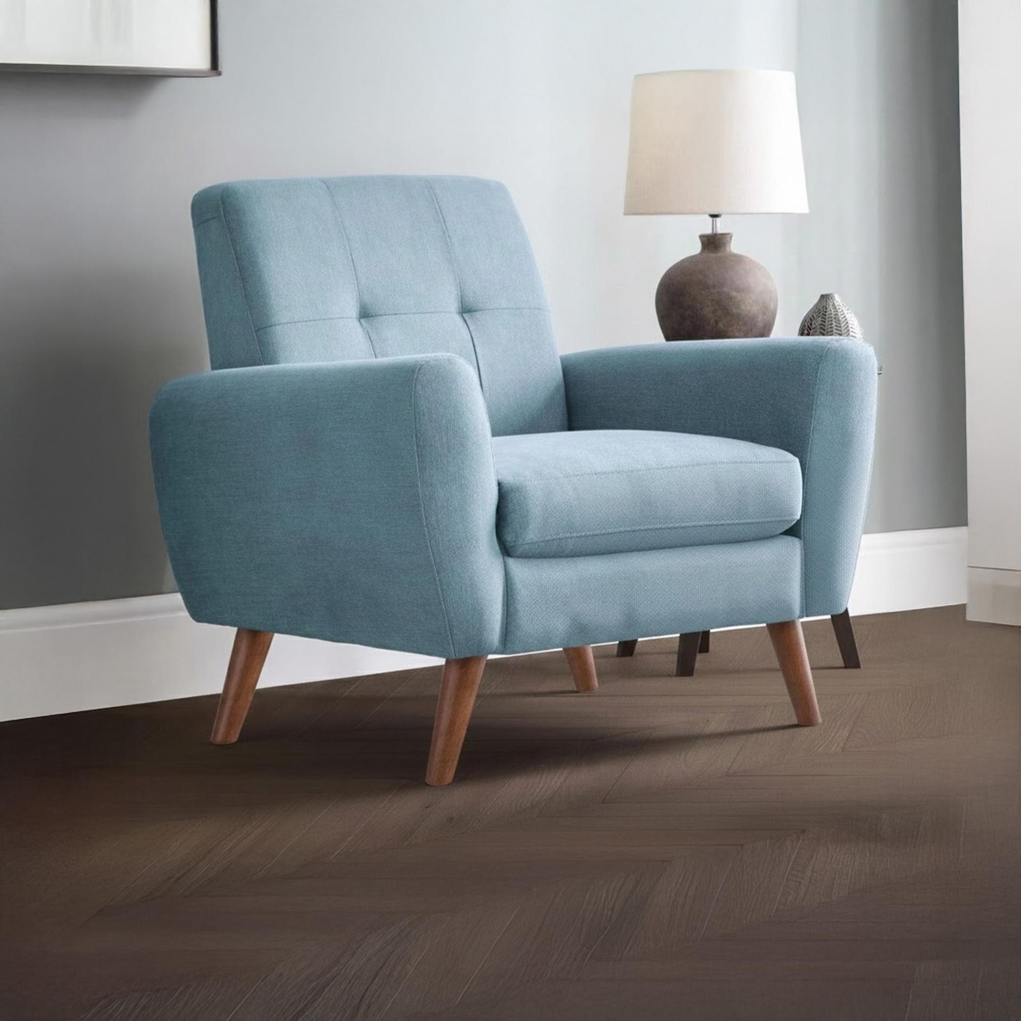 Monza Blue Fabric Armchair | Choice Furniture Superstore UK