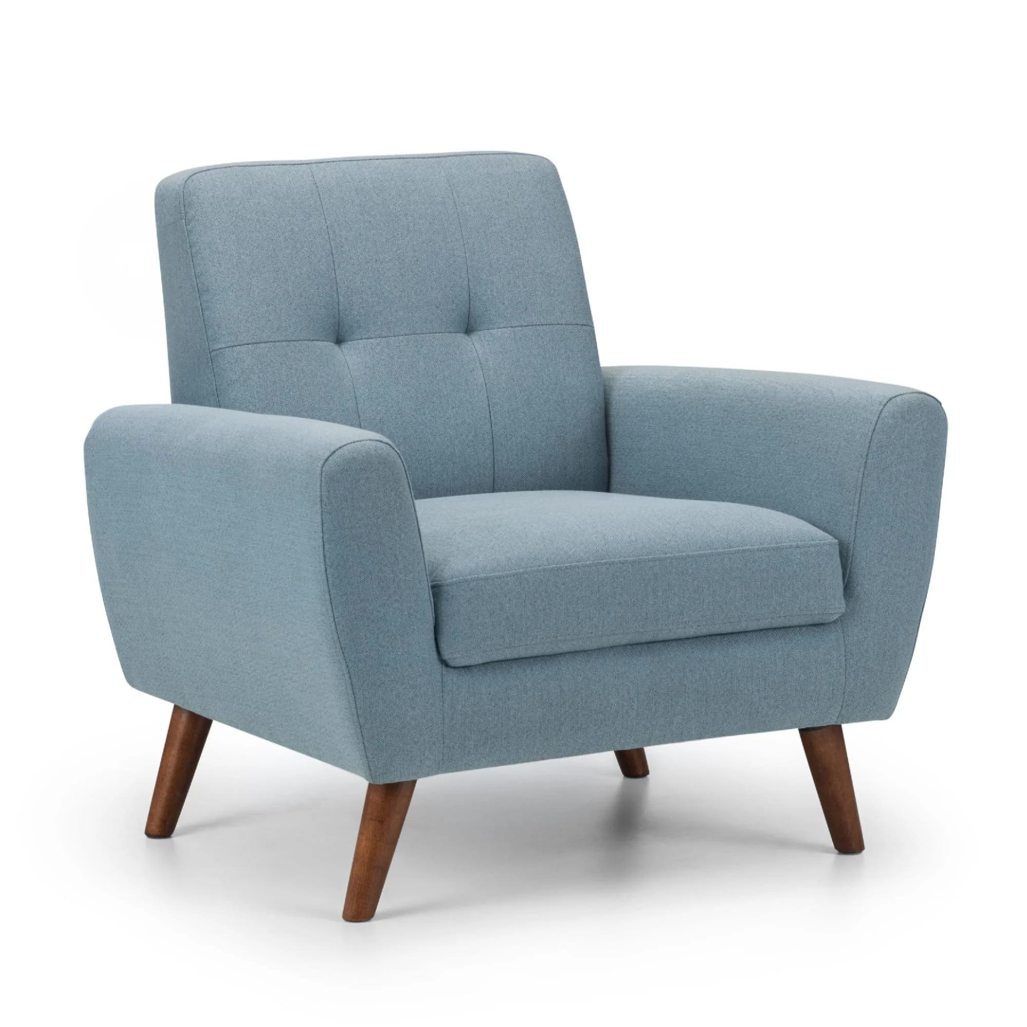 Monza Blue Fabric Armchair | Choice Furniture Superstore UK