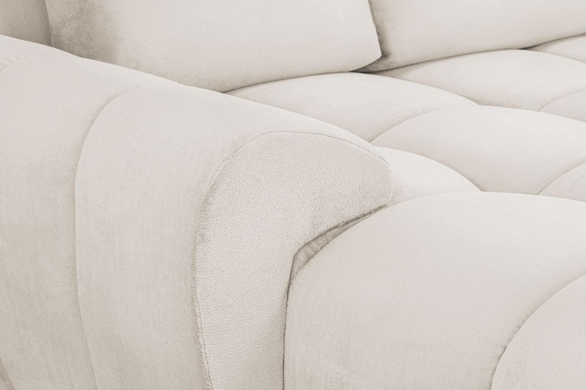 Azzuro Cream Velvet Fabric U Shape Corner Sofa Suite | CFS UK