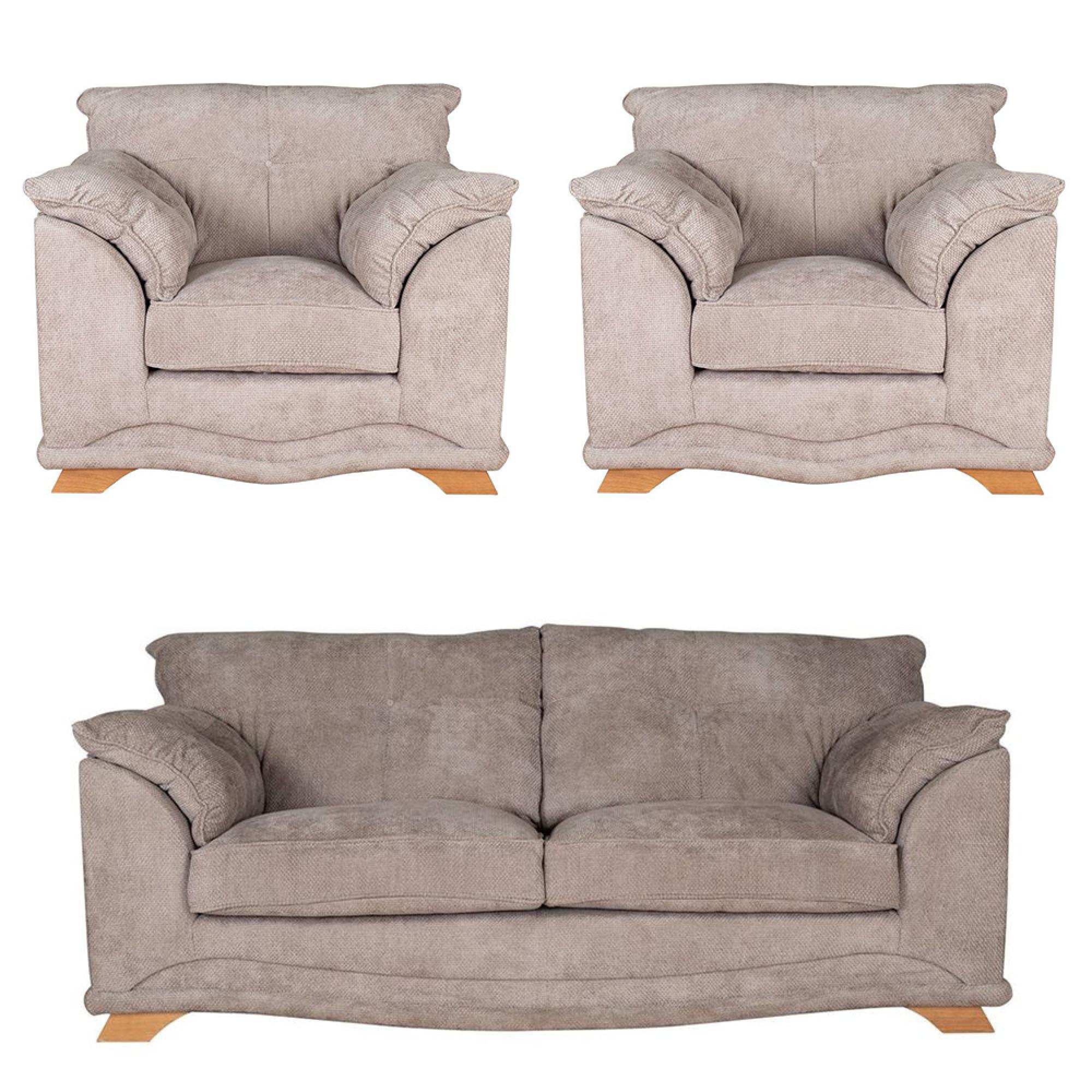 Buoyant Nicole Fabric 3+1+1 Seater Sofa Set - Variation Available | CFS UK