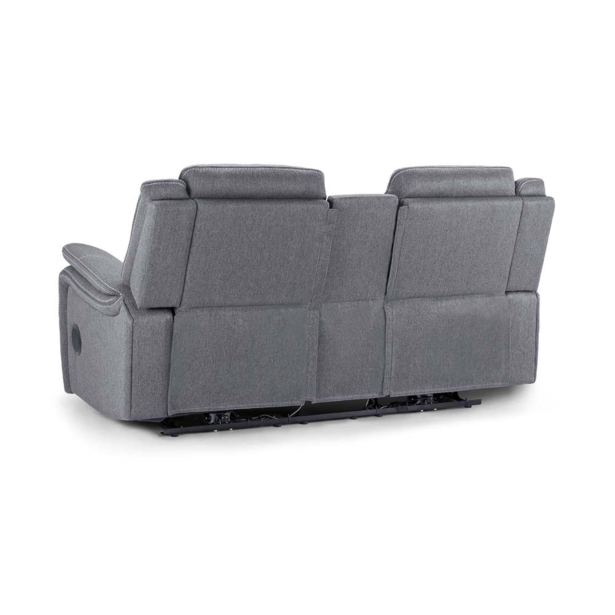 Galaxy Tech Grey Fabric 2 Seater Sofa | Choice Furniture Superstore UK
