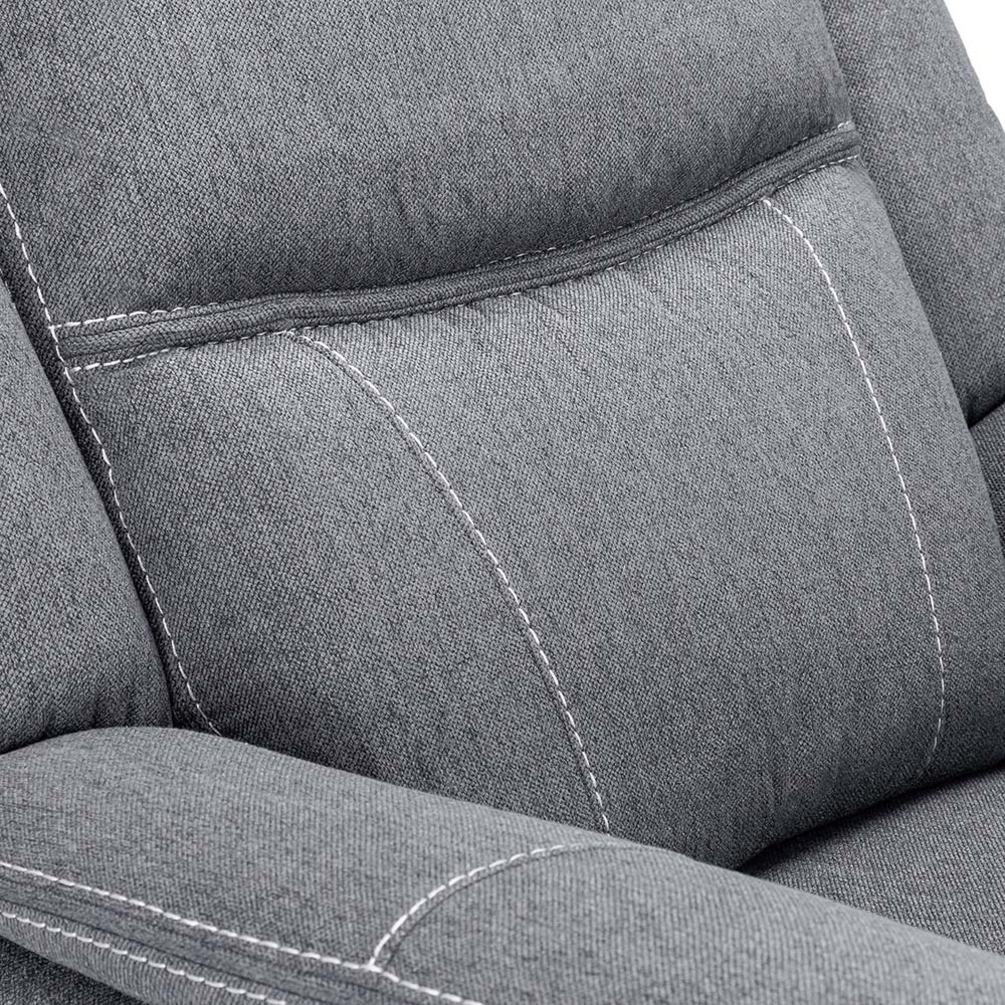 Galaxy Tech Grey Fabric Armchair | Choice Furniture Superstore UK