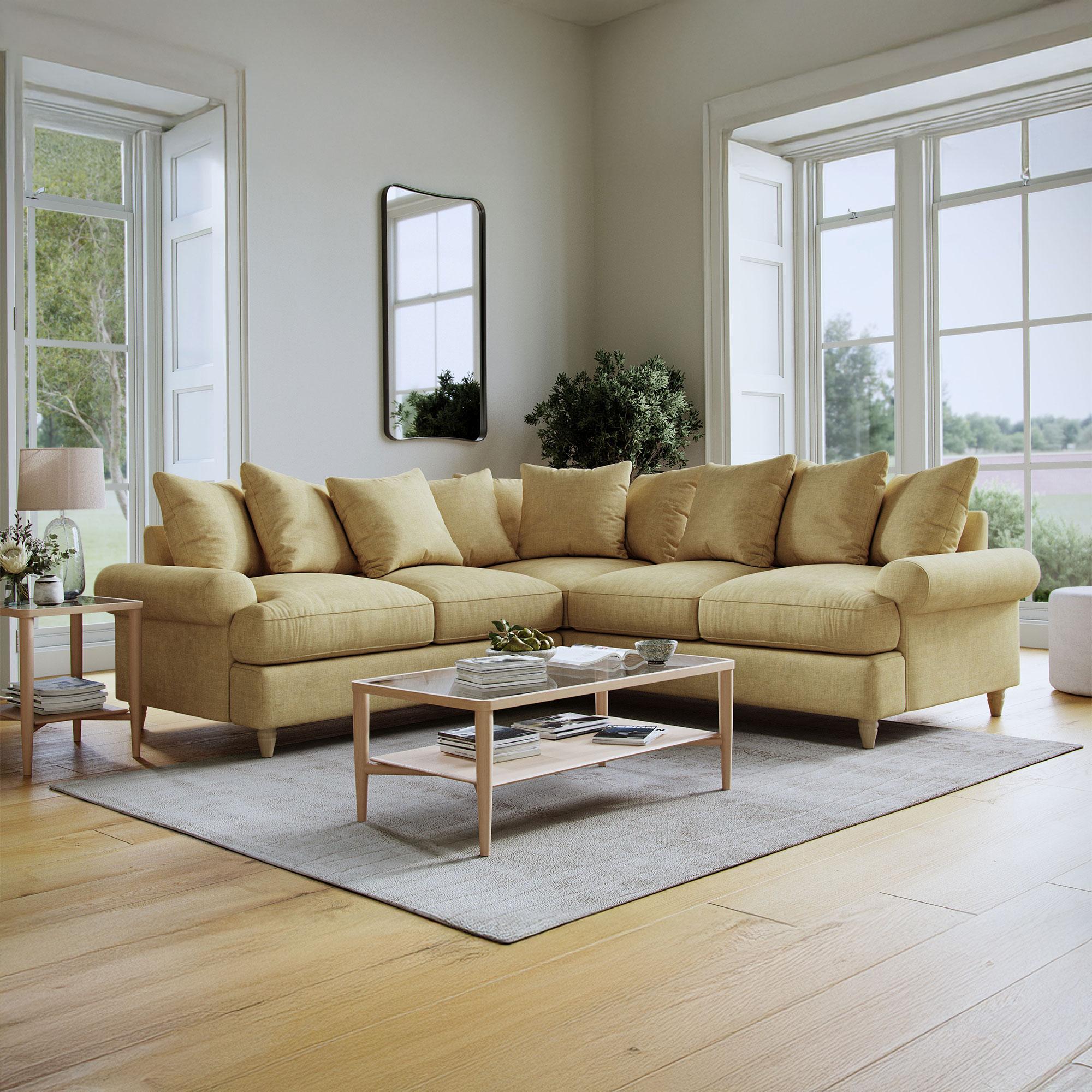 Narva Corn Fabric 2 Corner 2 Sofa | Choice Furniture Superstore UK