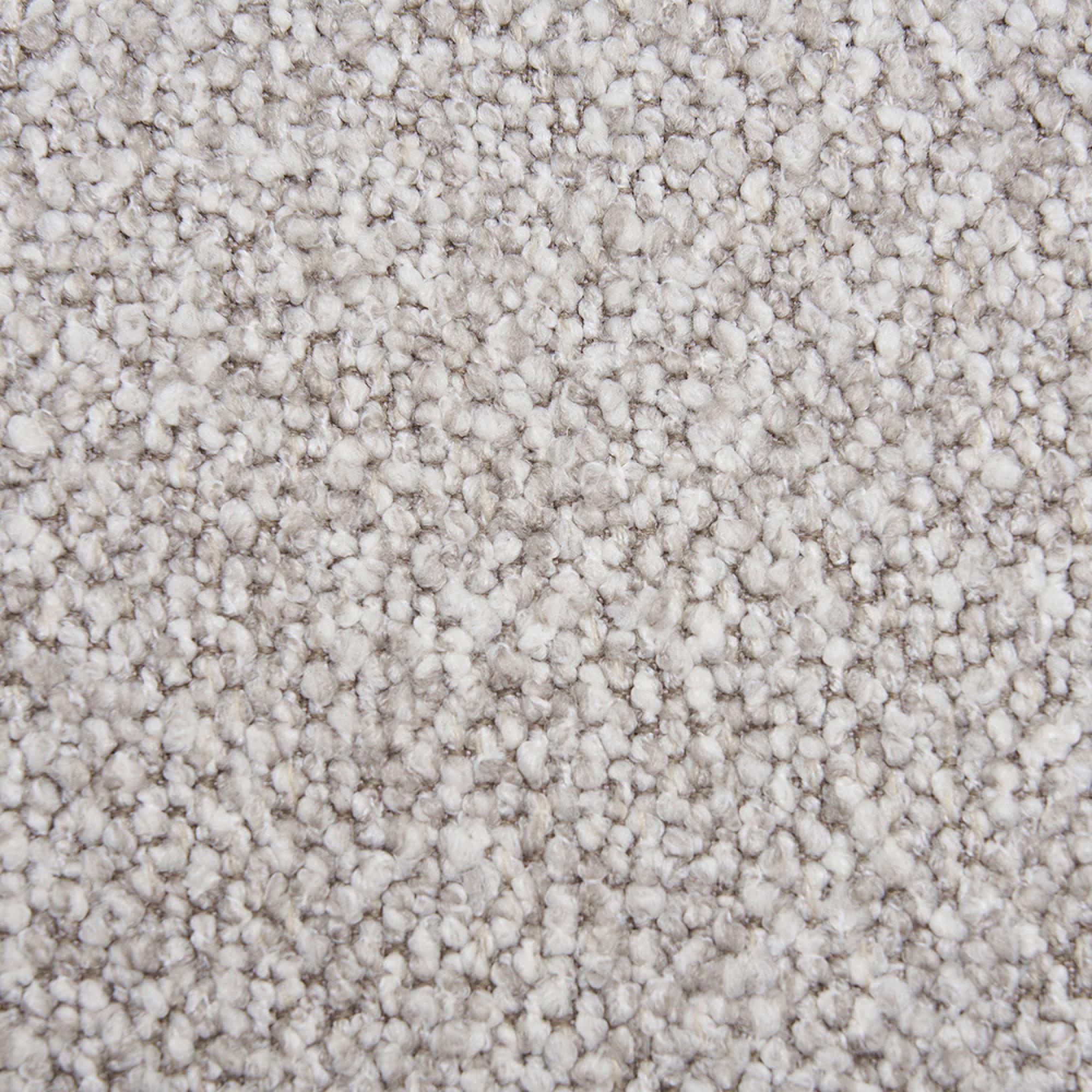 Salvador Light Grey Boucle Fabric Lounge Sofa with Black Legs - RHF ...