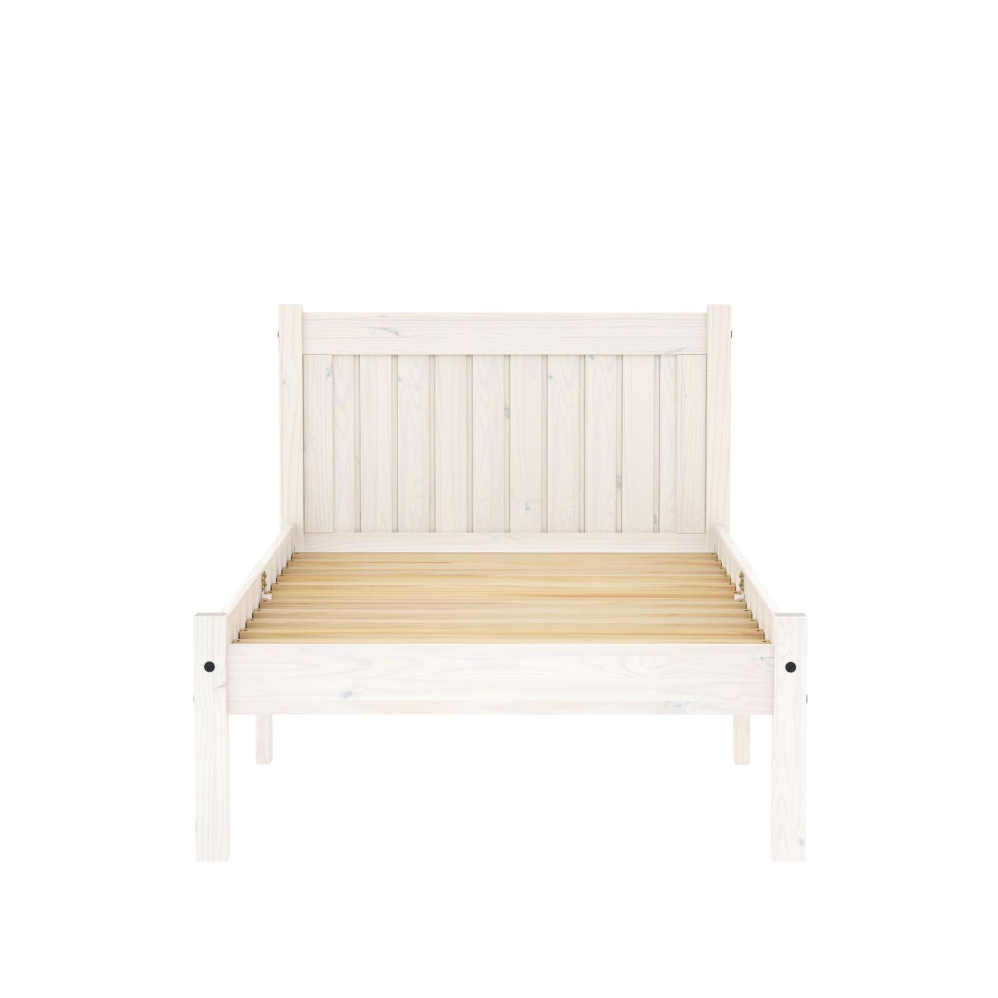 Rio White Washed Wooden Bed - Sizes Available - CFS UK