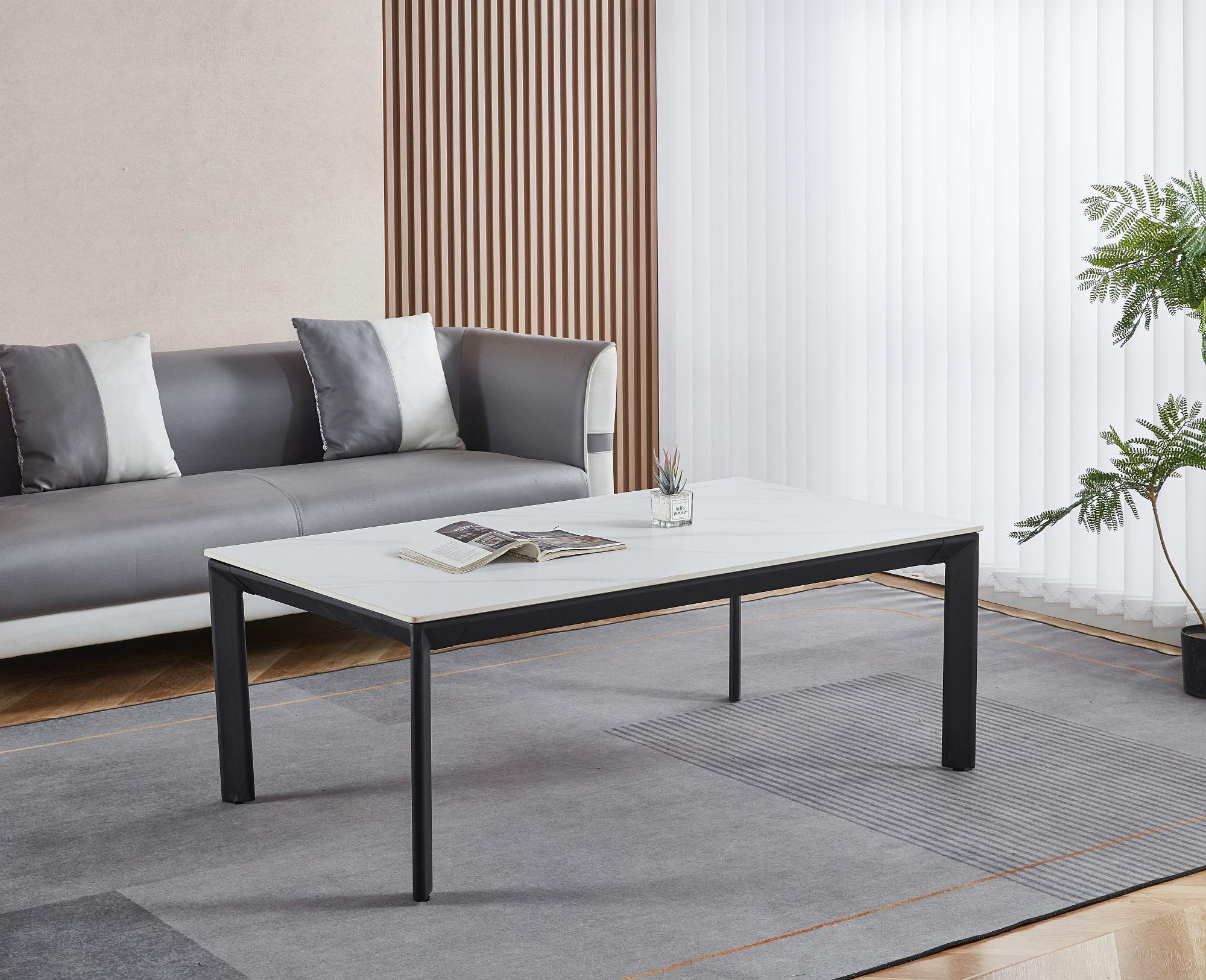 Glade White Ceramic Coffee Table - CFS UK