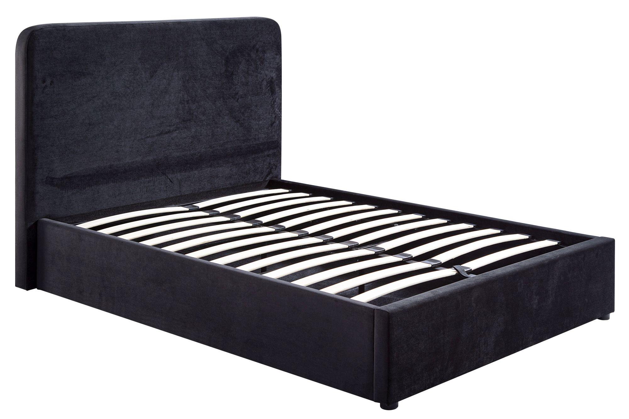 Ashby Black Fabric Bed - CFS UK
