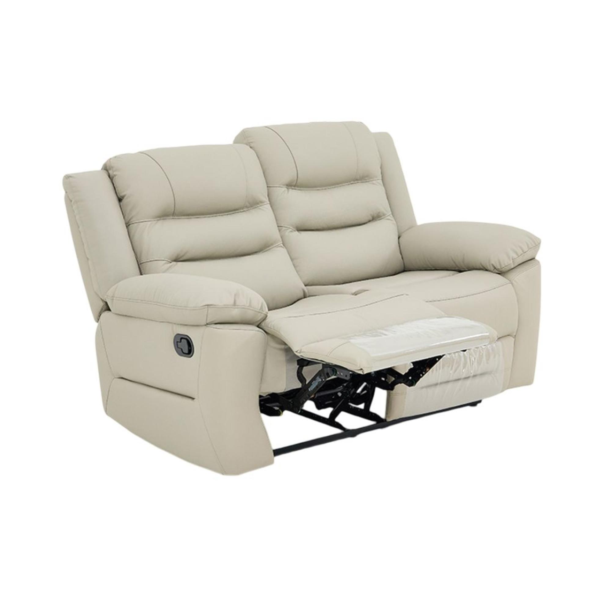 Alexandra Cream Leather 3+2 Seater Recliner Sofa Set