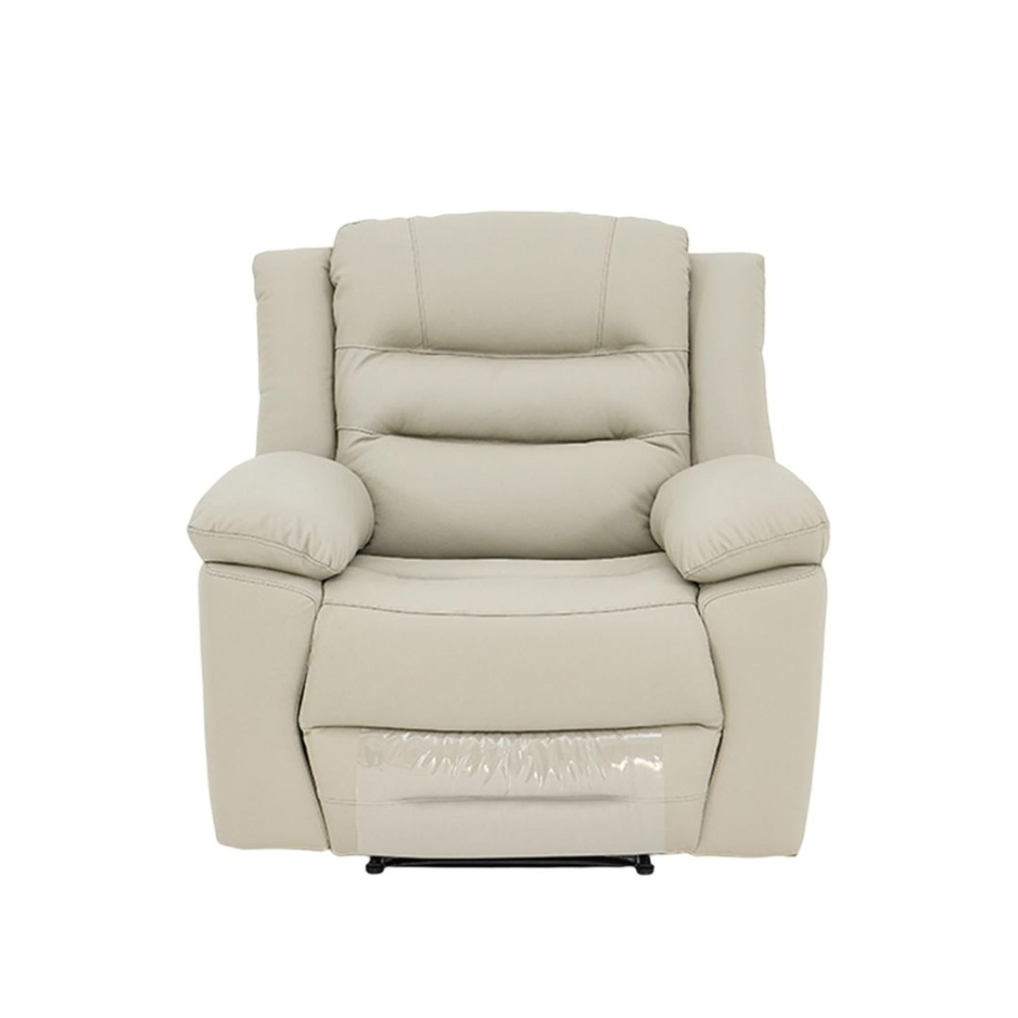 Alexandra Cream Leather 3+2+1 Seater Recliner Sofa Set