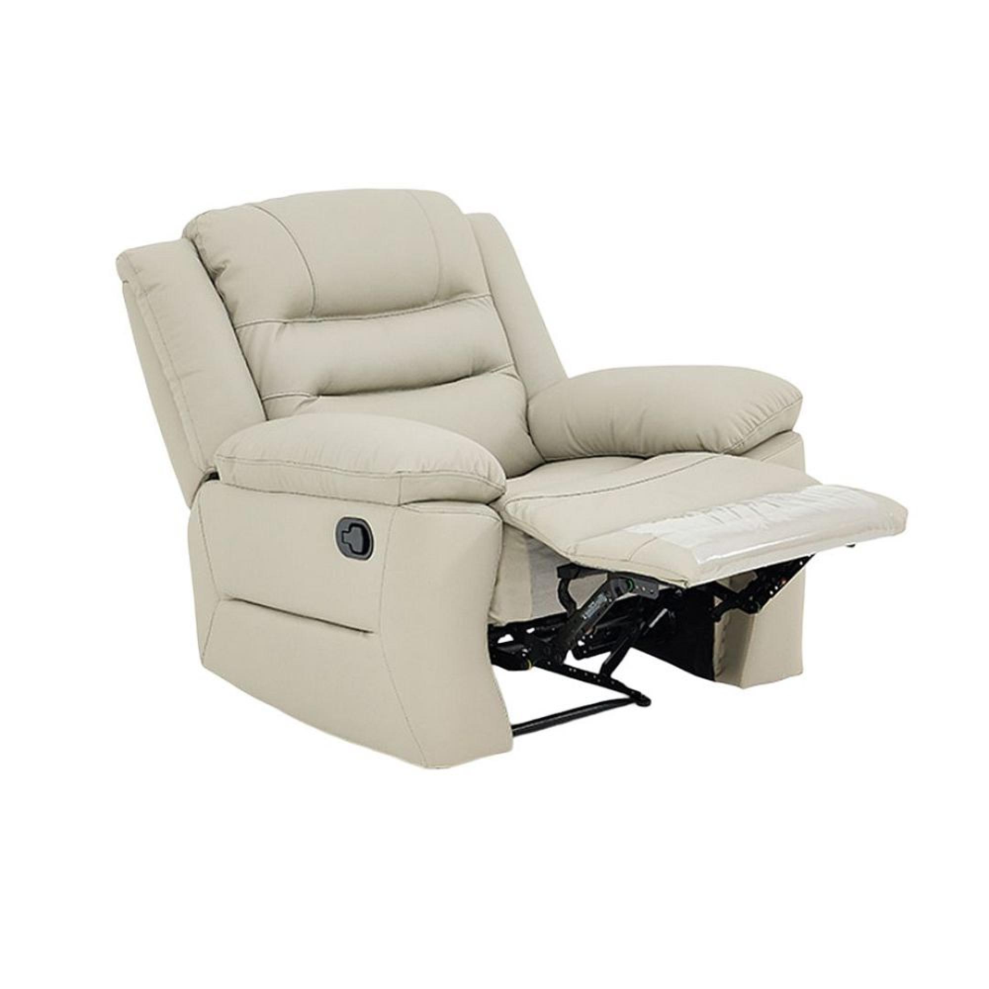 Alexandra Cream Leather 3+2+1 Seater Recliner Sofa Set