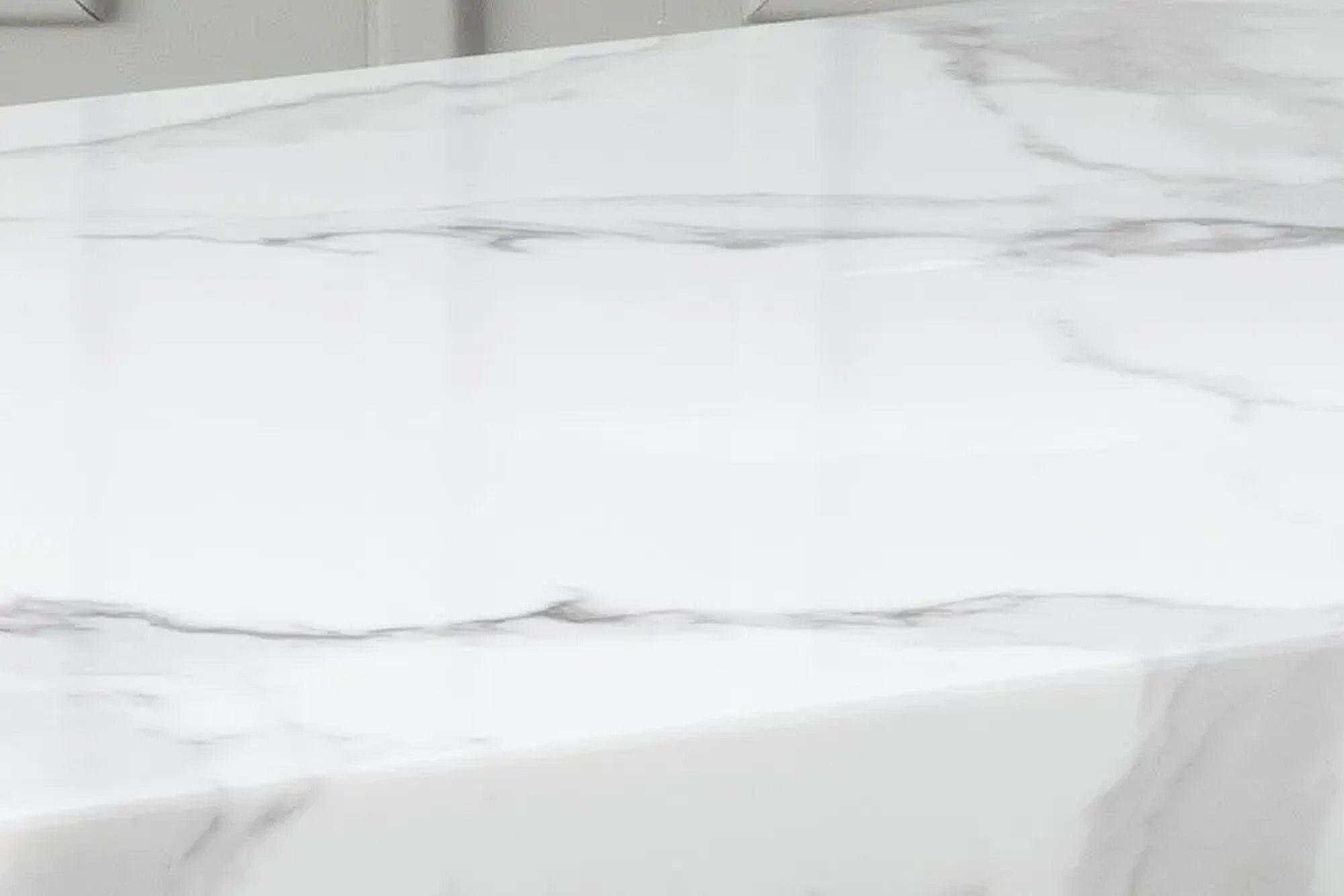 Madrid White Marble Dining Table - CFS UK