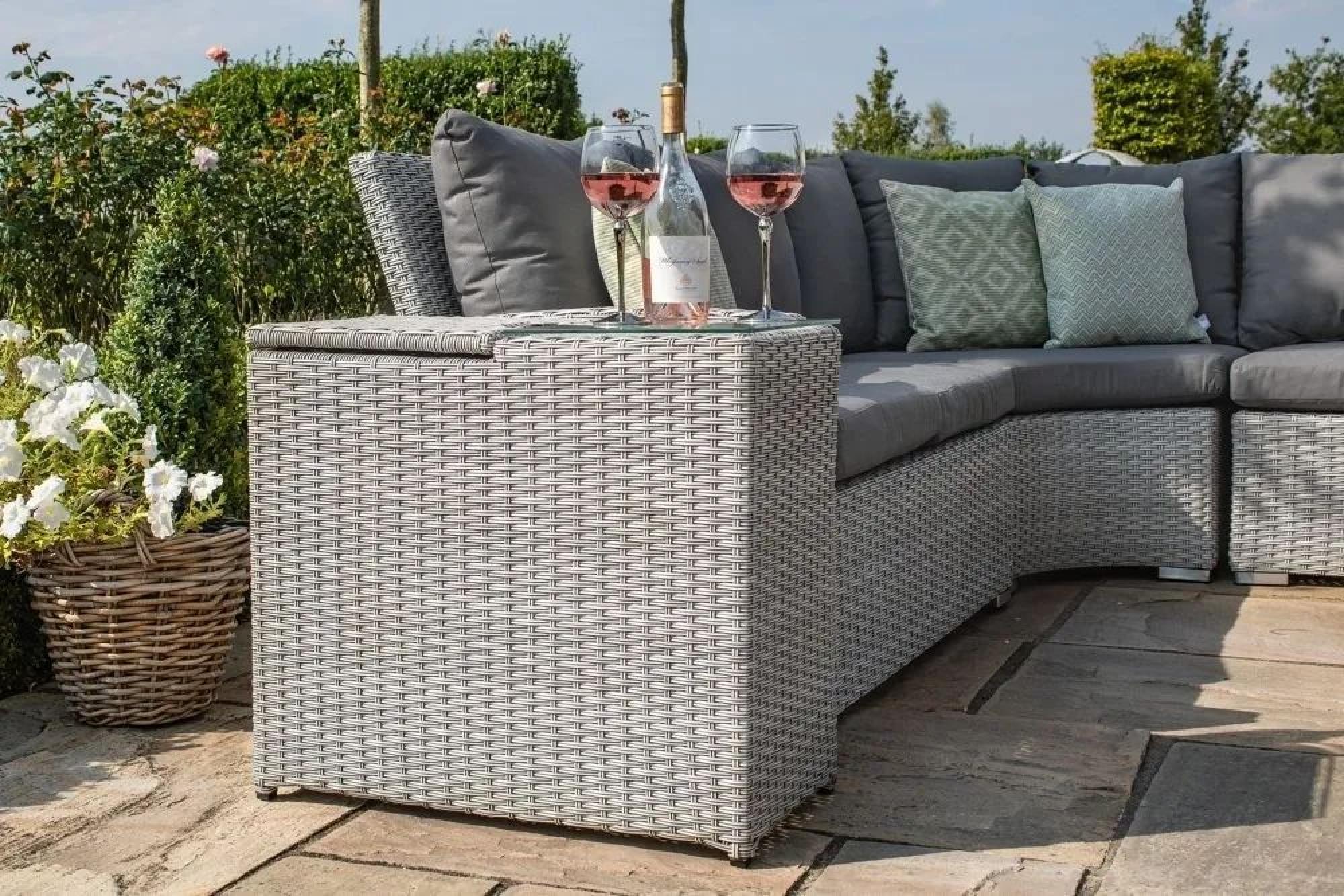 Maze Ascot Rattan Ice Bucket Side Table - CFS UK