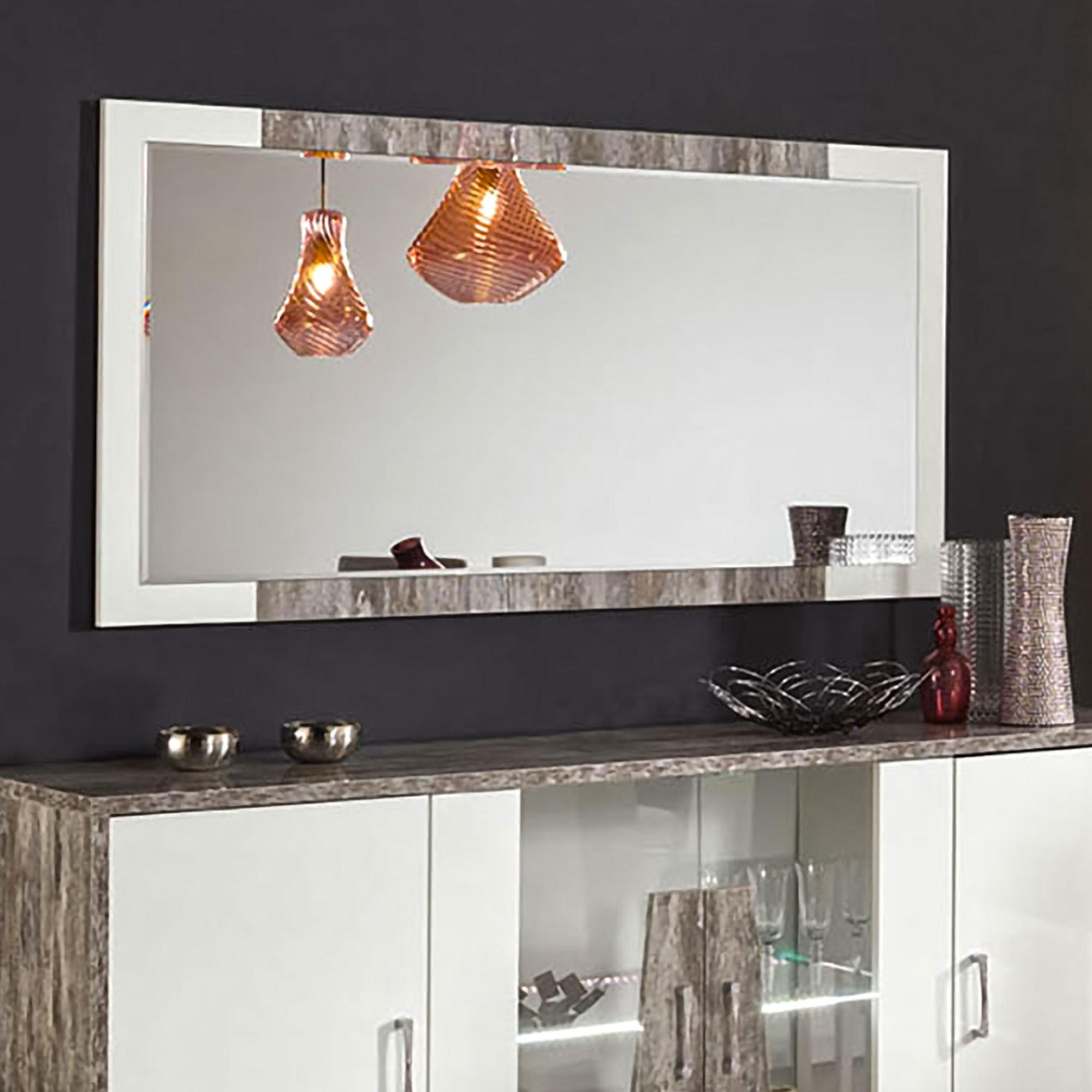 Buy Naro Italian Grey Wall Mirror The Furnshop
